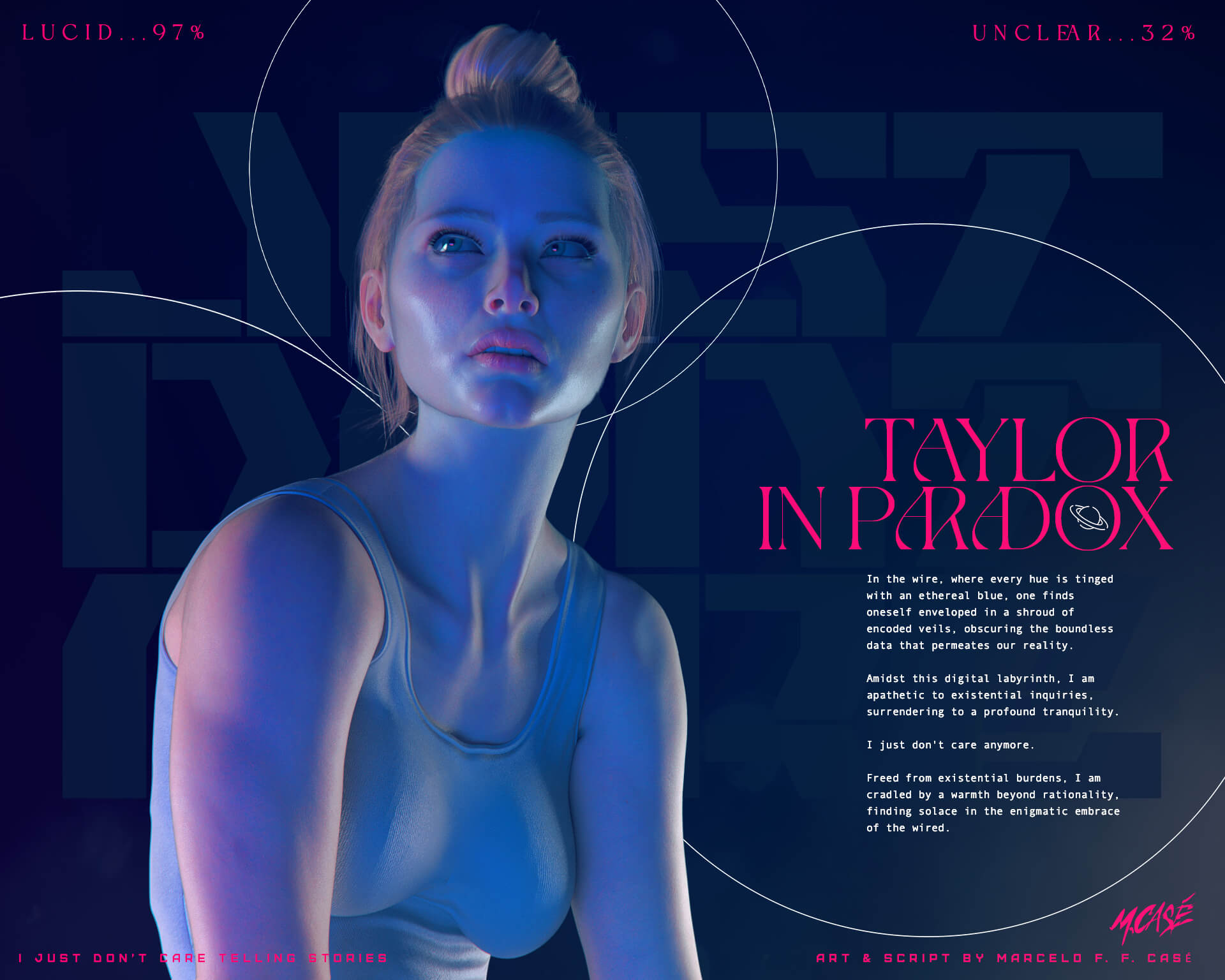 Taylor in Paradox 3D Render, Digital Art by MarceloCase