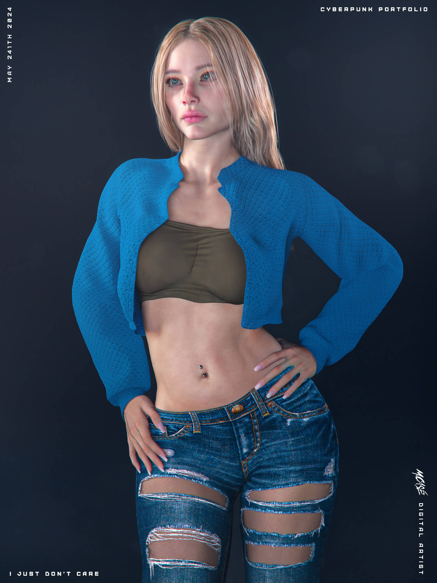 Taylor in Paradox 3D Render, Digital Art by MarceloCase