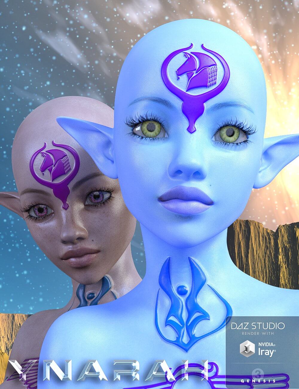 Ynarah For Genesis 3 Female and Mika 7 - Daz Content by Marcius