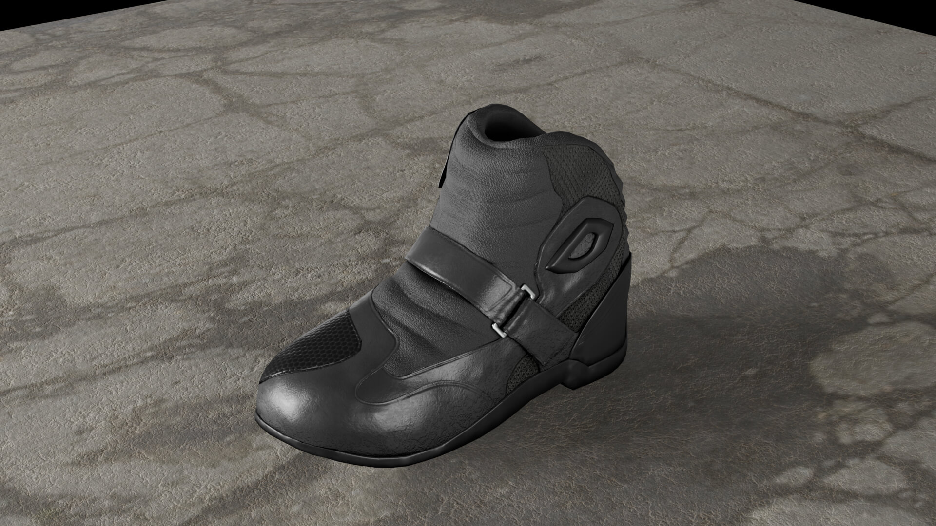 Motorcycle Boots - 3D Model by MarcM