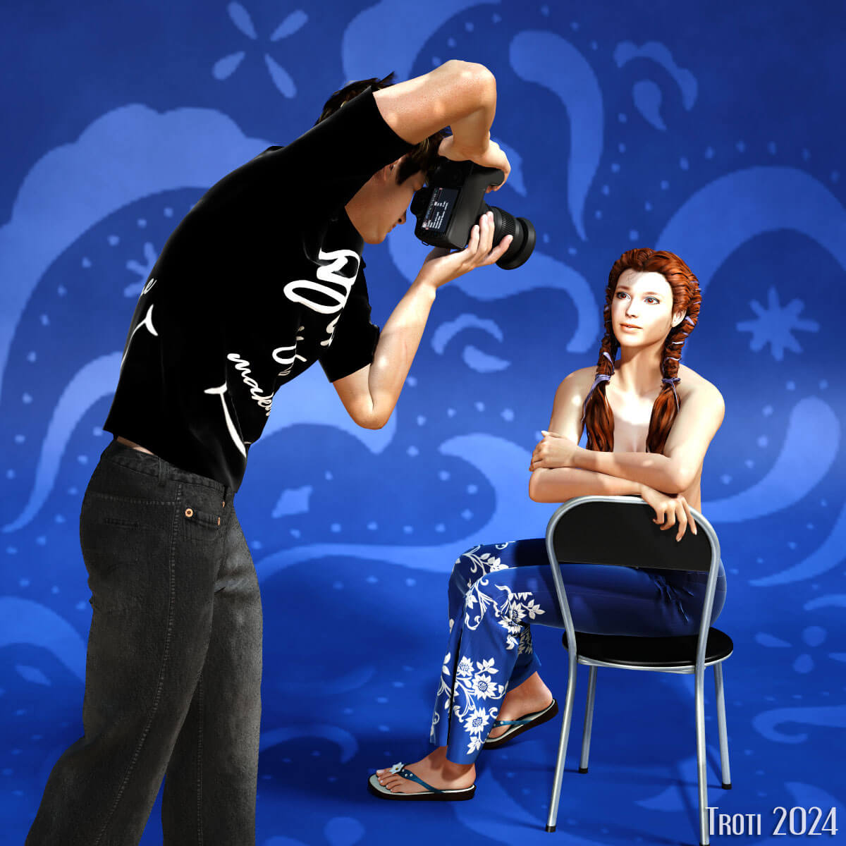 Gobo and Boho VI 3D Render, Digital Art by Marcopol