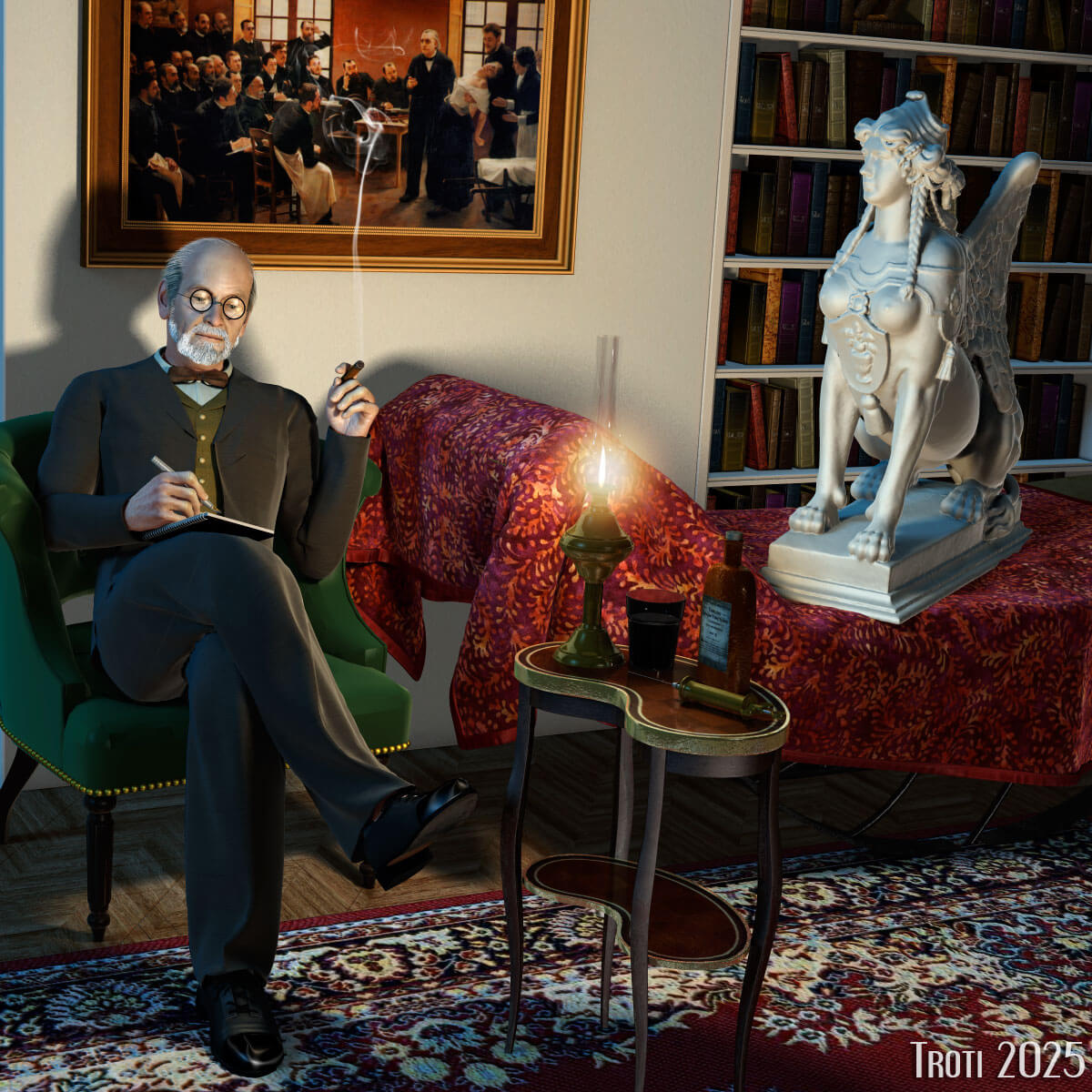 His Name Was Oedipus 3D Render, Digital Art by Marcopol