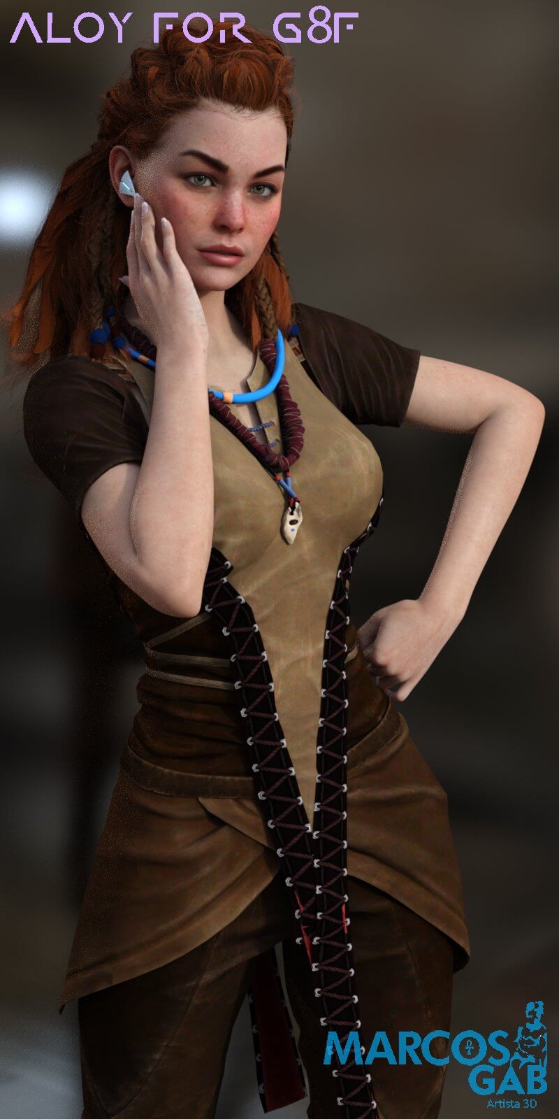 Aloy - Horizon Zero Dawn For G8F Daz Content by MarcosGAB