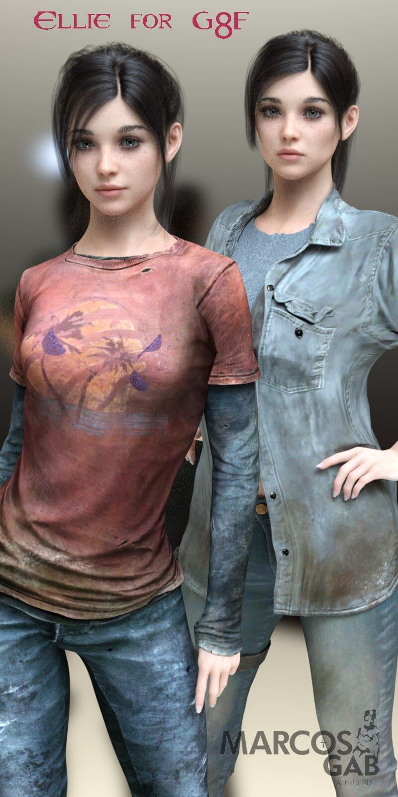 Ellie For Genesis 8 Female - Daz Content by MarcosGAB