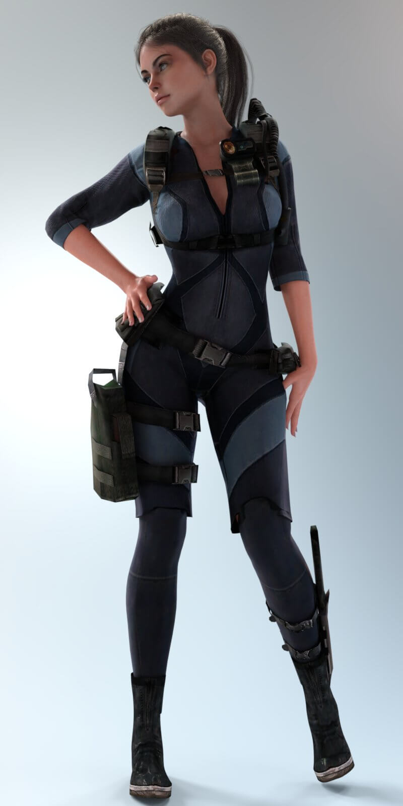 Jill Valentine Revelations 3D Render, Digital Art by MarcosGAB