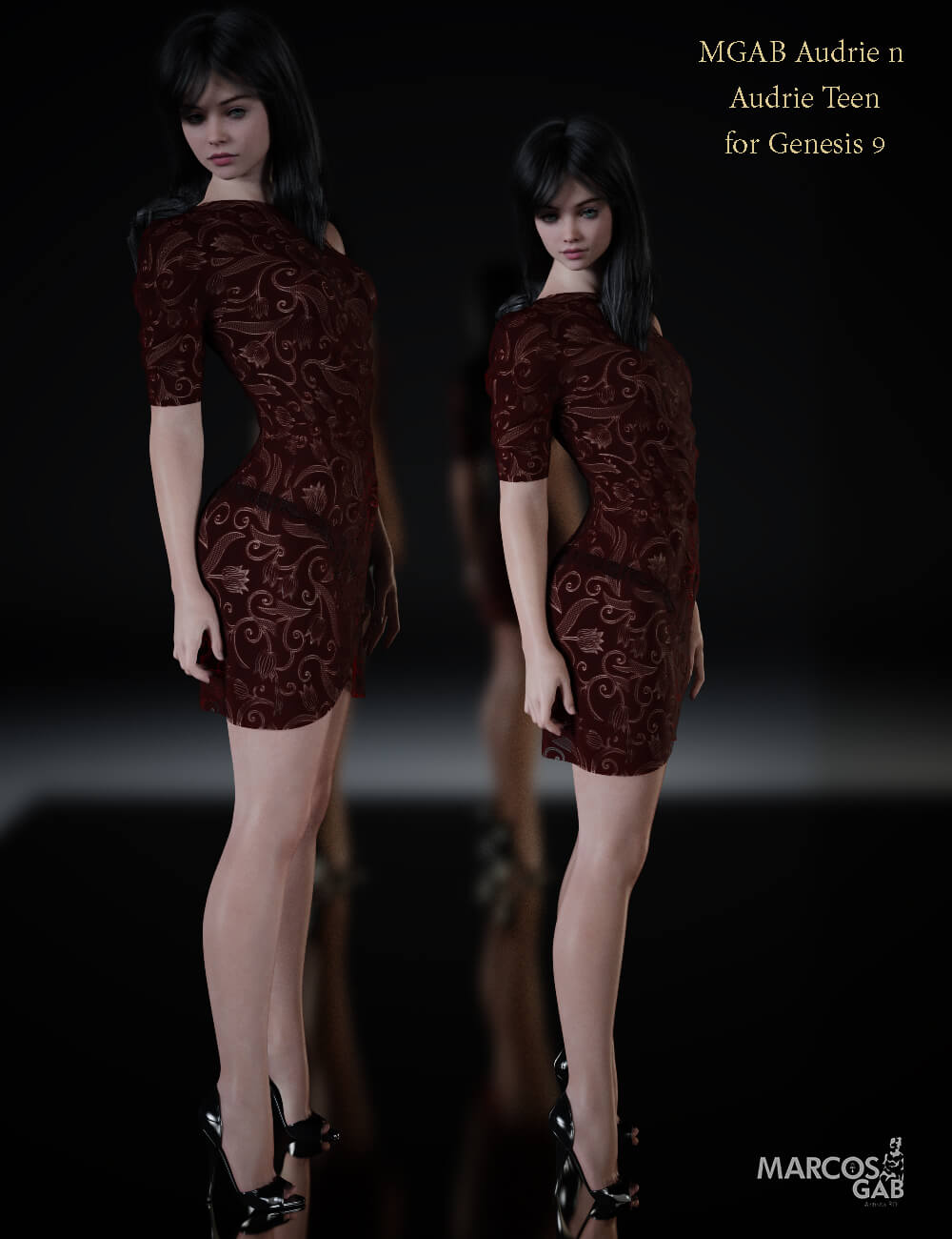 MGAB Audrie for Genesis 9 3D Render, Digital Art by MarcosGAB