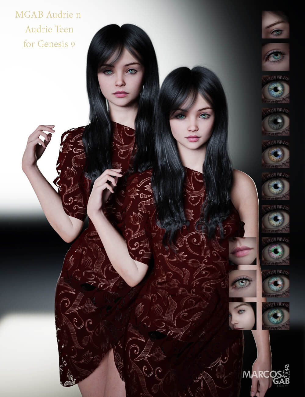 MGAB Audrie for Genesis 9 3D Render, Digital Art by MarcosGAB