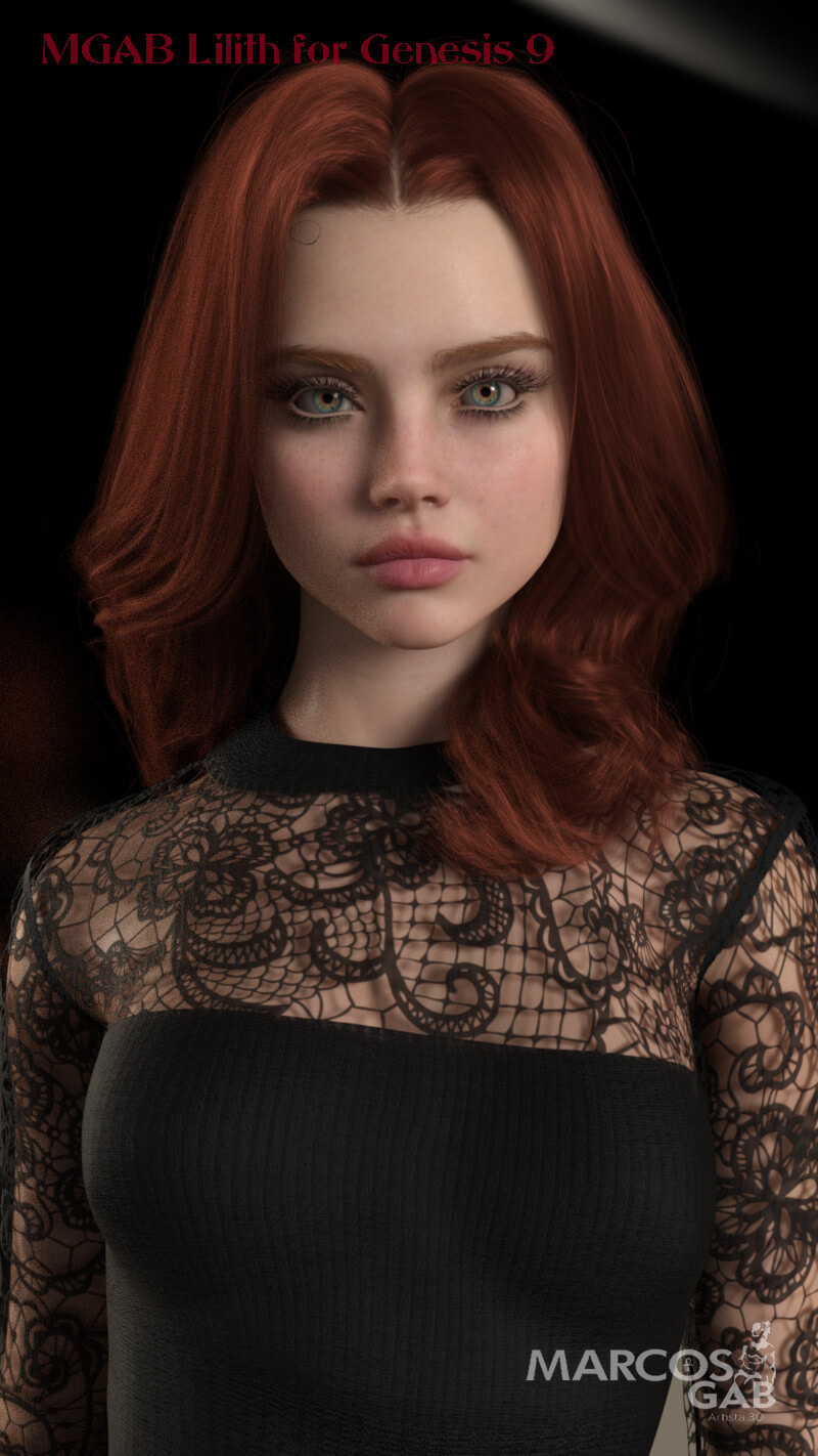 MGAB Lilith for Genesis 9 - Daz Content by MarcosGAB