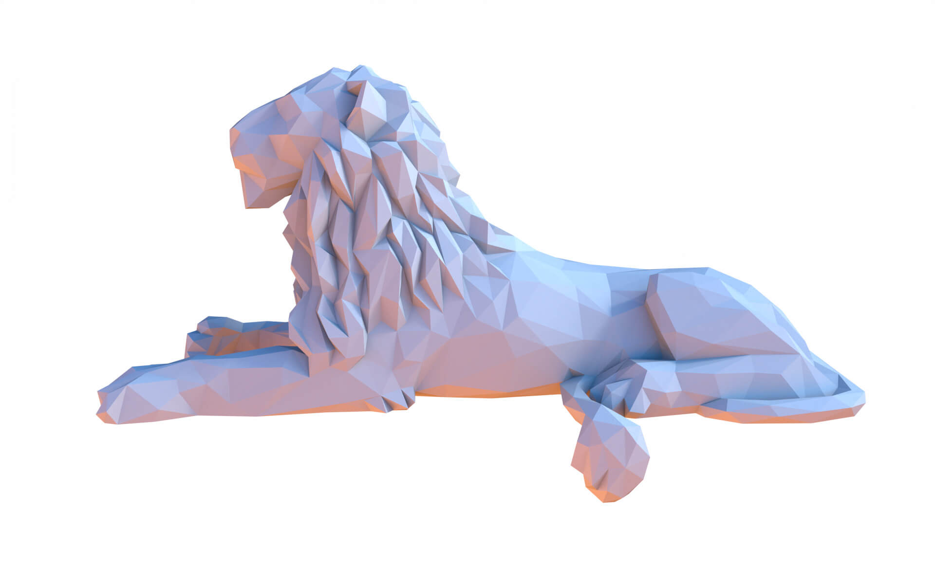 Cartoon Lion - 3D Model by Marianna3D