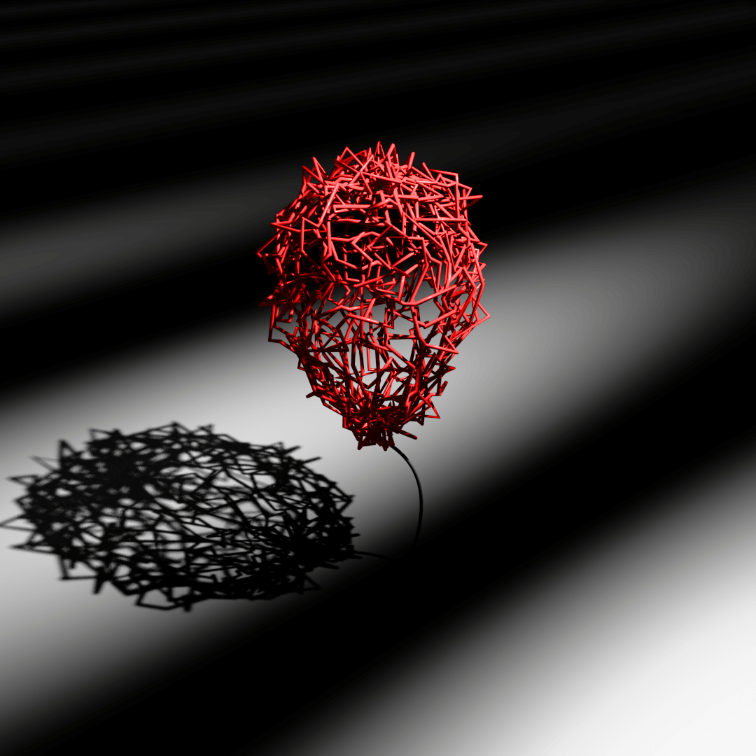 Red Balloon 3D Render, Digital Art by MarieOnHeart