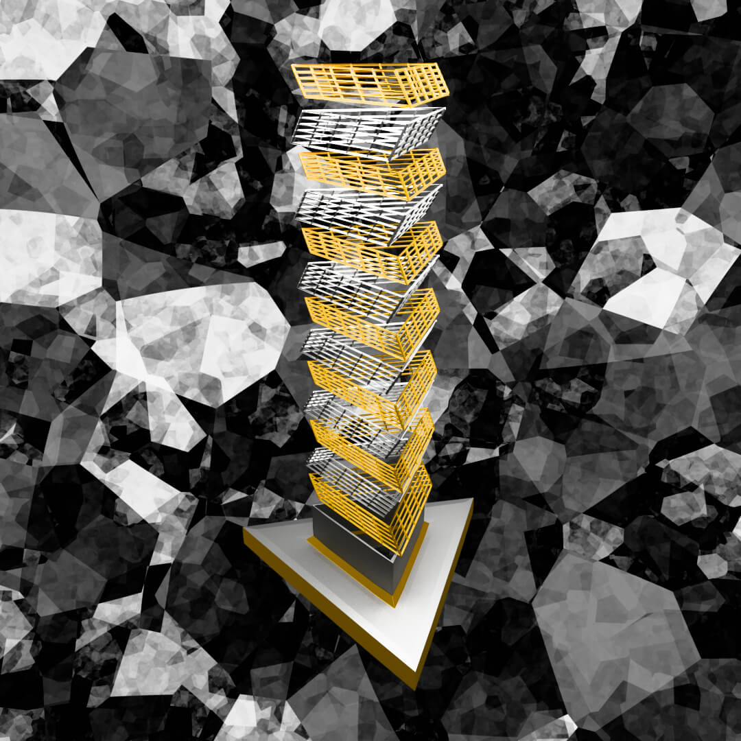 The Triangle Tower - 3D Model by MarieOnHeart