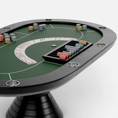 Premium Realistic Poker Table - 3D Model by MARK HAKEM