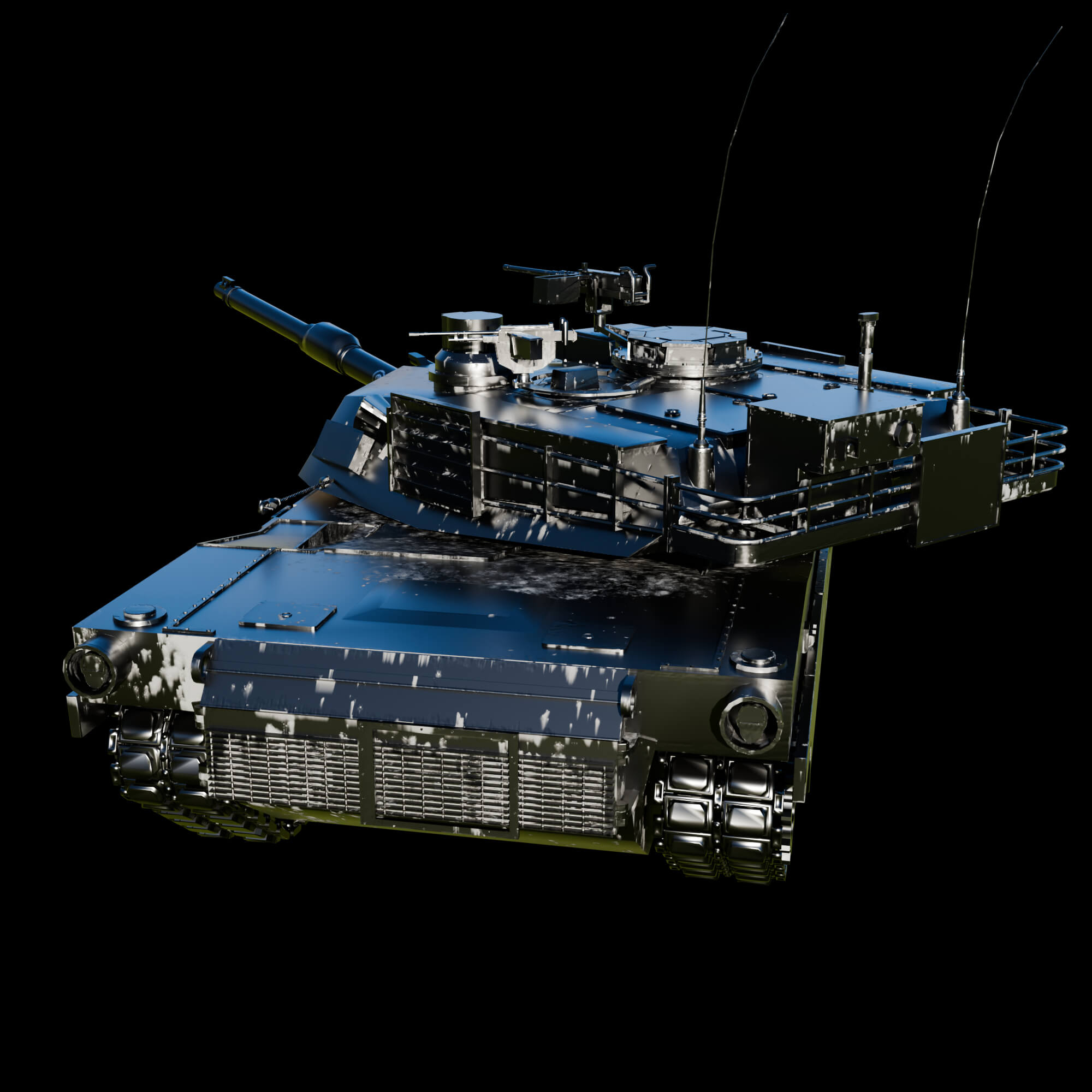 M1 Abrams Tank - 3D Model by MARKOaf