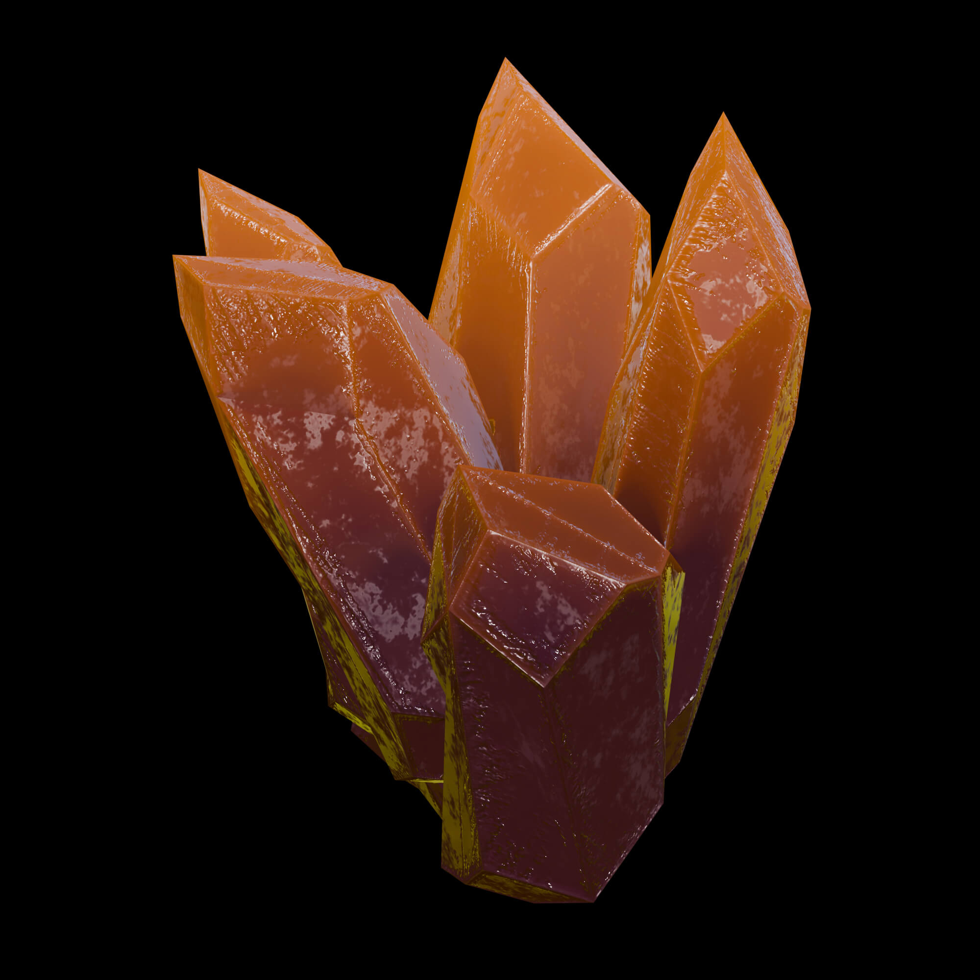 Magical Crystals - 3D Model by MARKOaf
