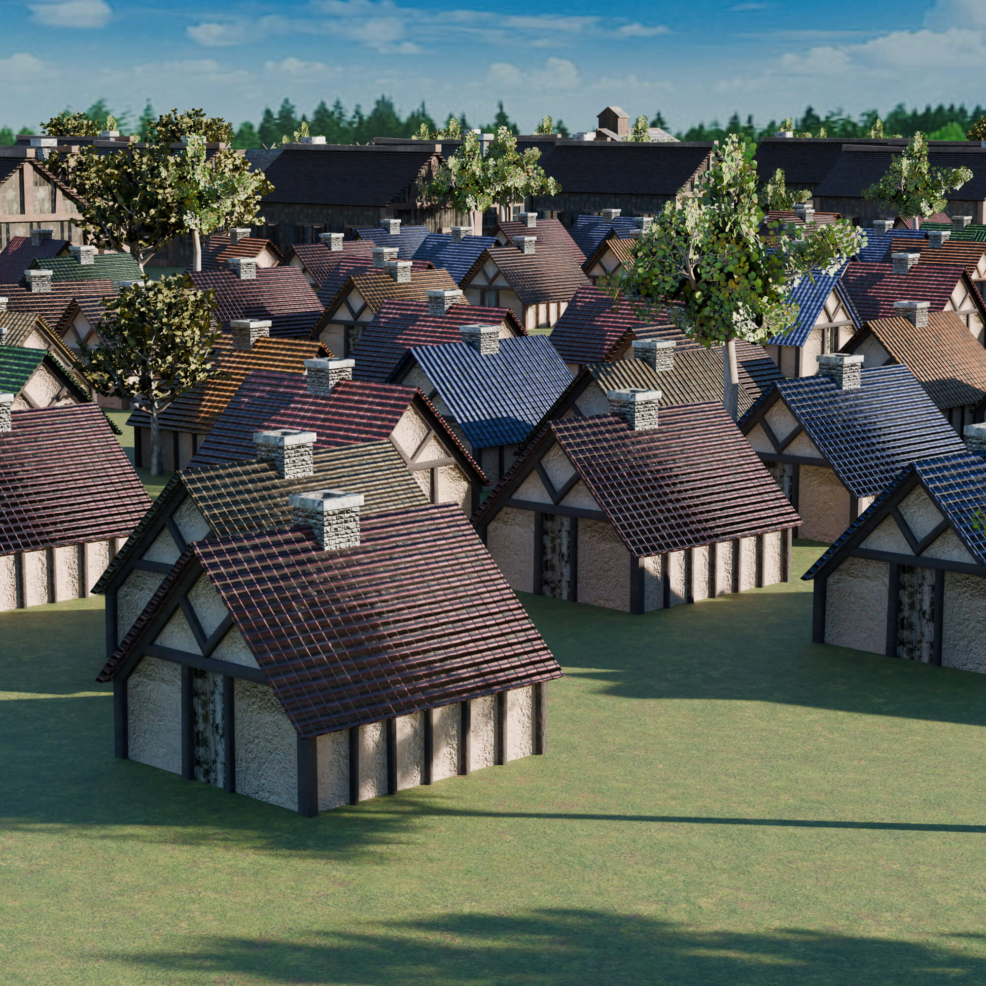 Old Poor Village - 3D Model by MARKOaf