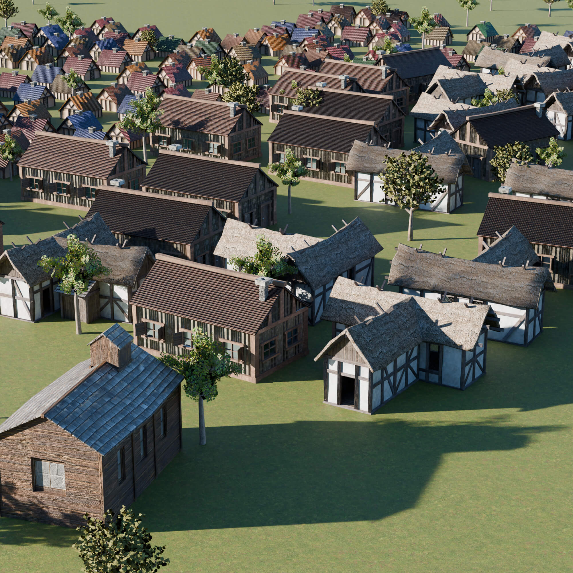 Old Poor Village - 3D Model by MARKOaf