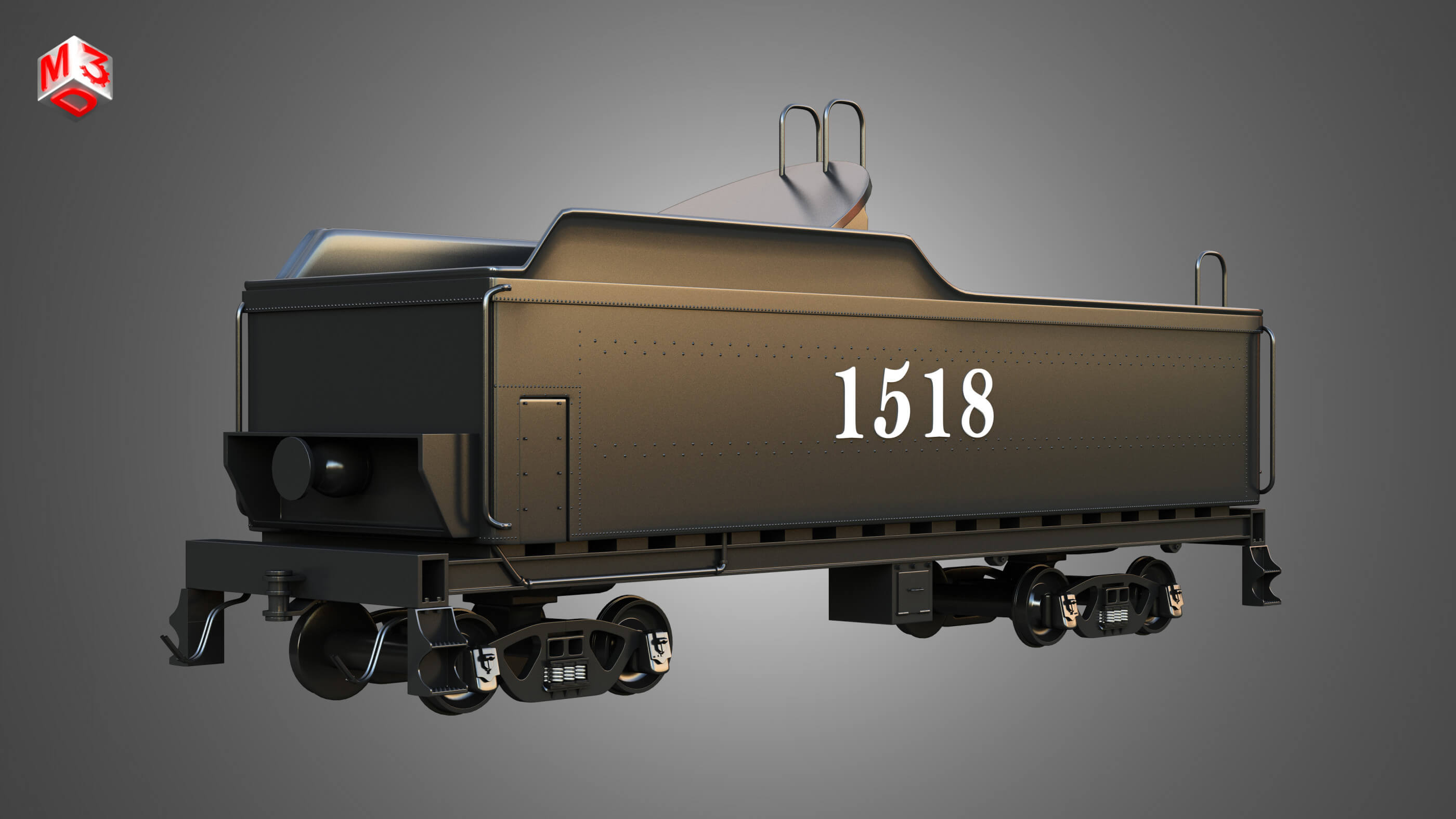 1518 Locomotive Steam Wagon - 3D Model by Markos3d