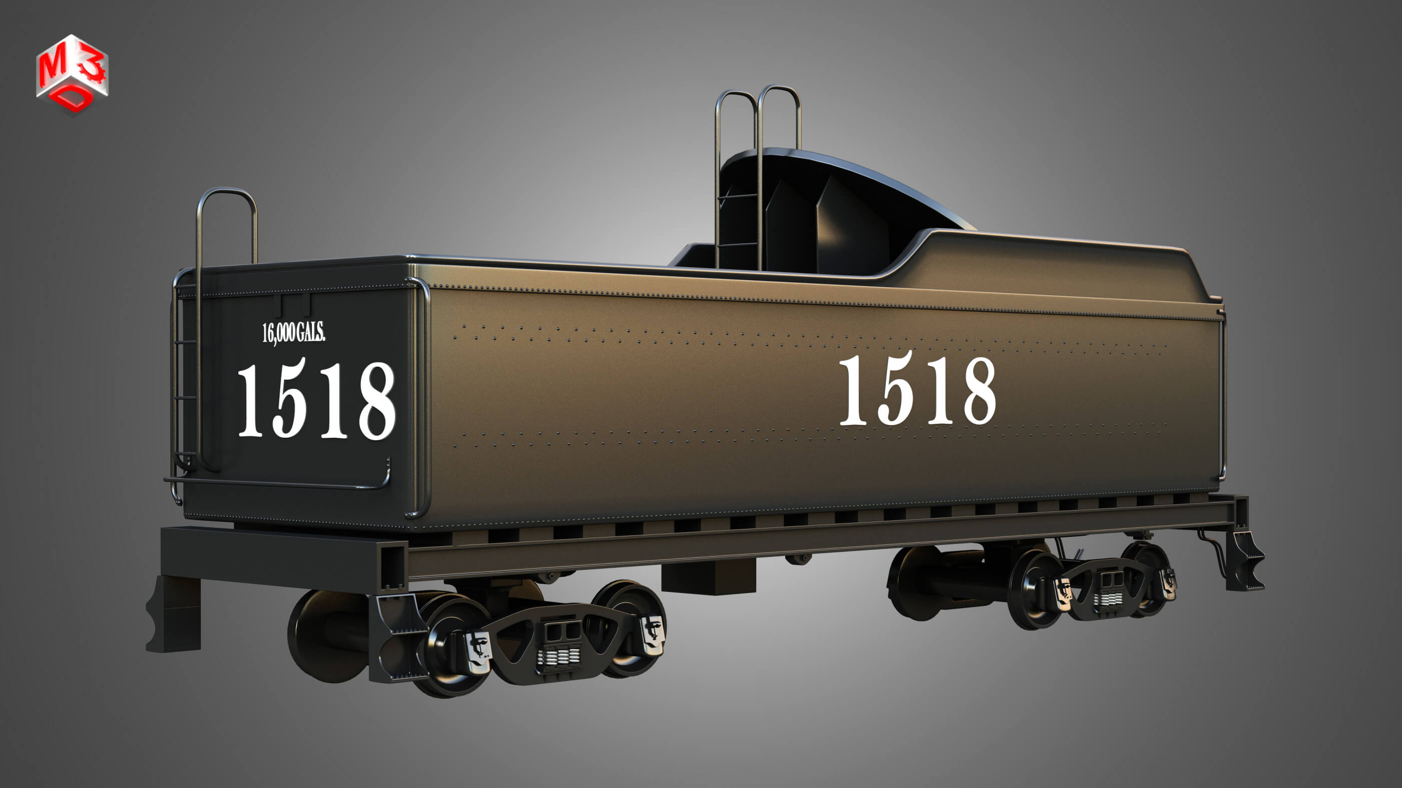 1518 Locomotive Steam Wagon - 3D Model by Markos3d