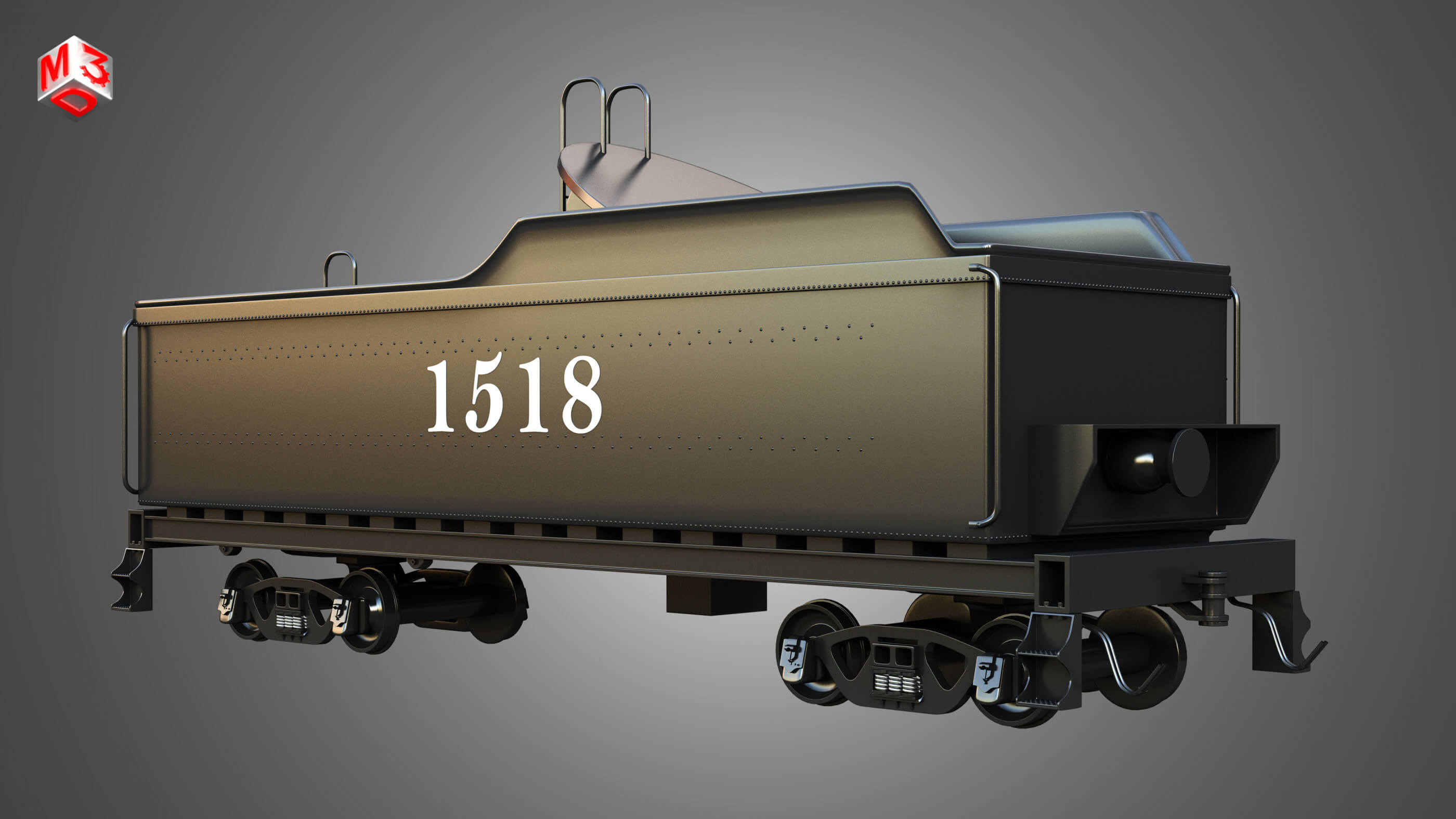 1518 Locomotive Steam Wagon - 3D Model by Markos3d