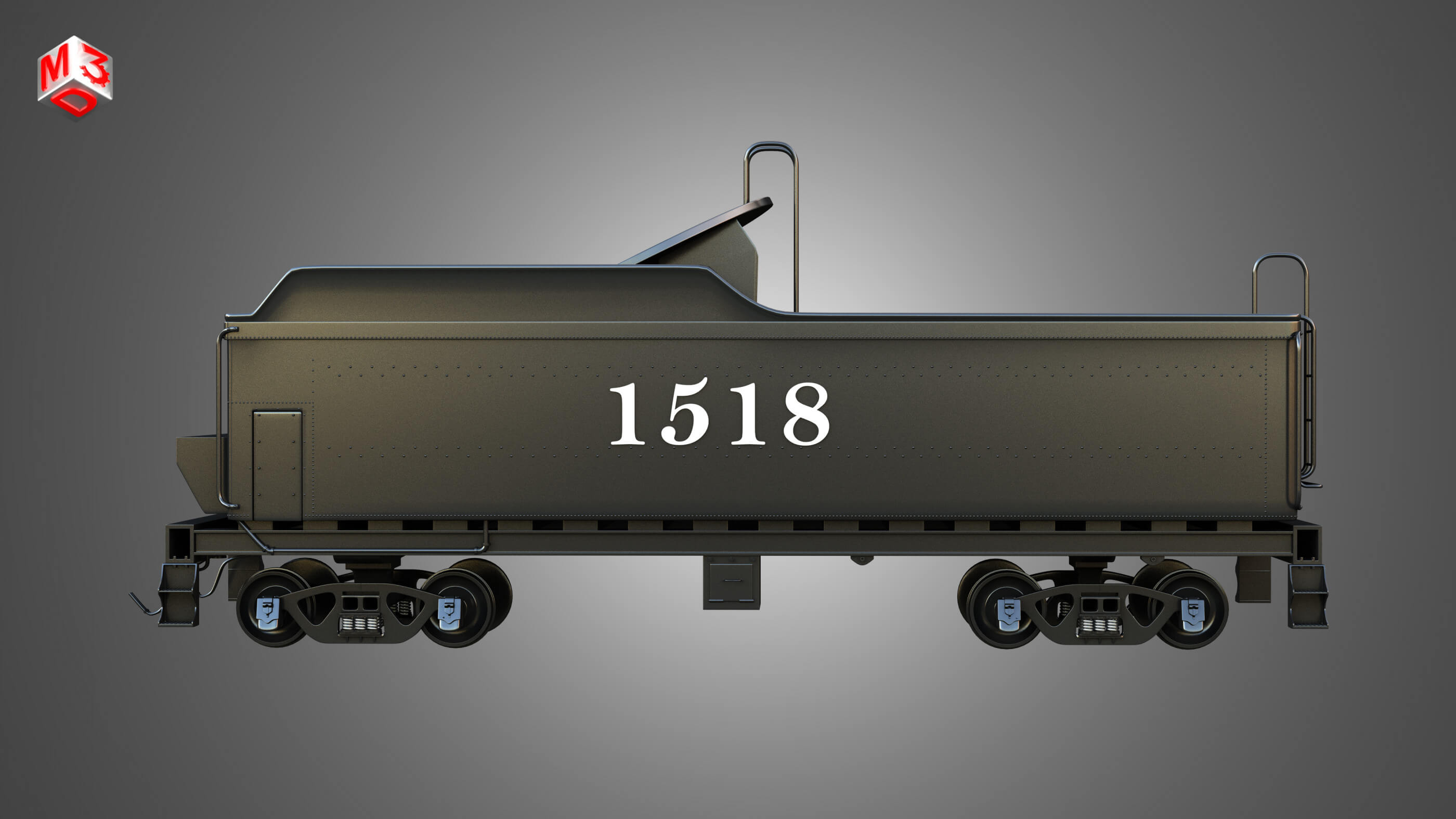 1518 Locomotive Steam Wagon - 3D Model by Markos3d