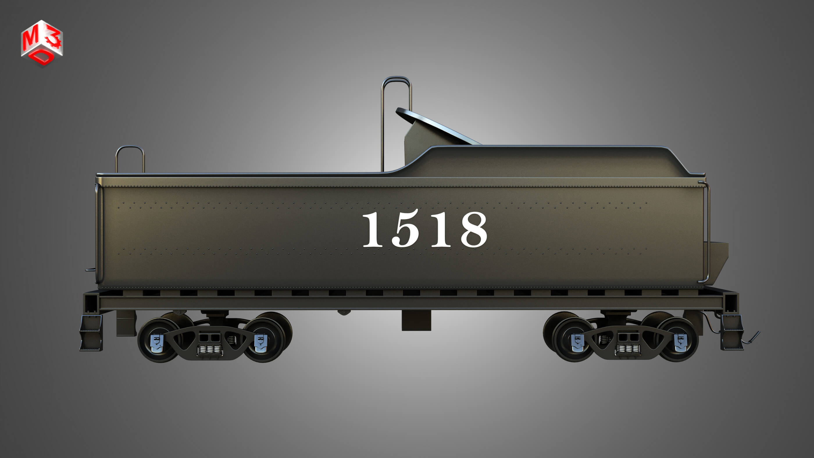 1518 Locomotive Steam Wagon - 3D Model by Markos3d