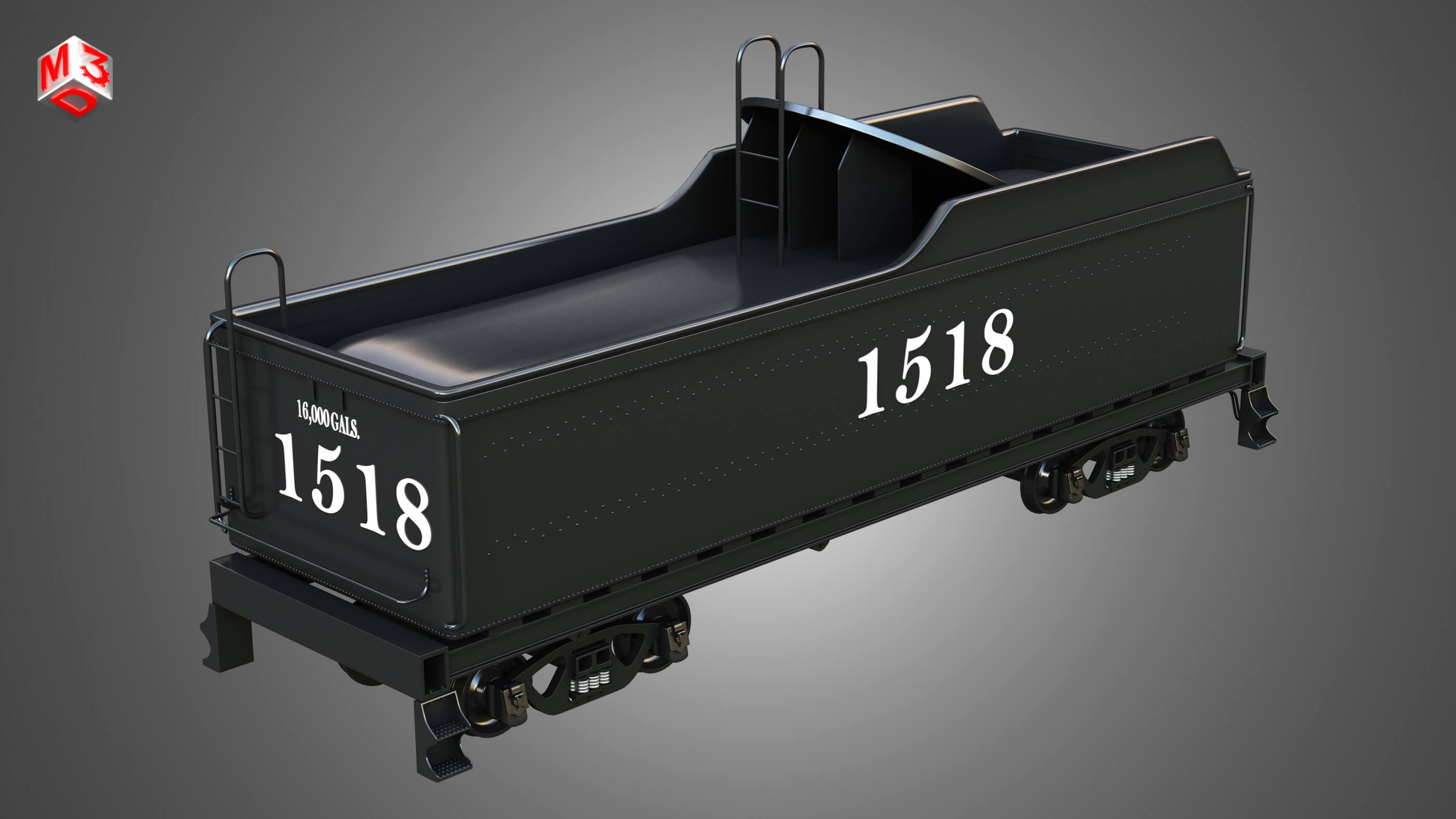 1518 Locomotive Steam Wagon - 3D Model by Markos3d
