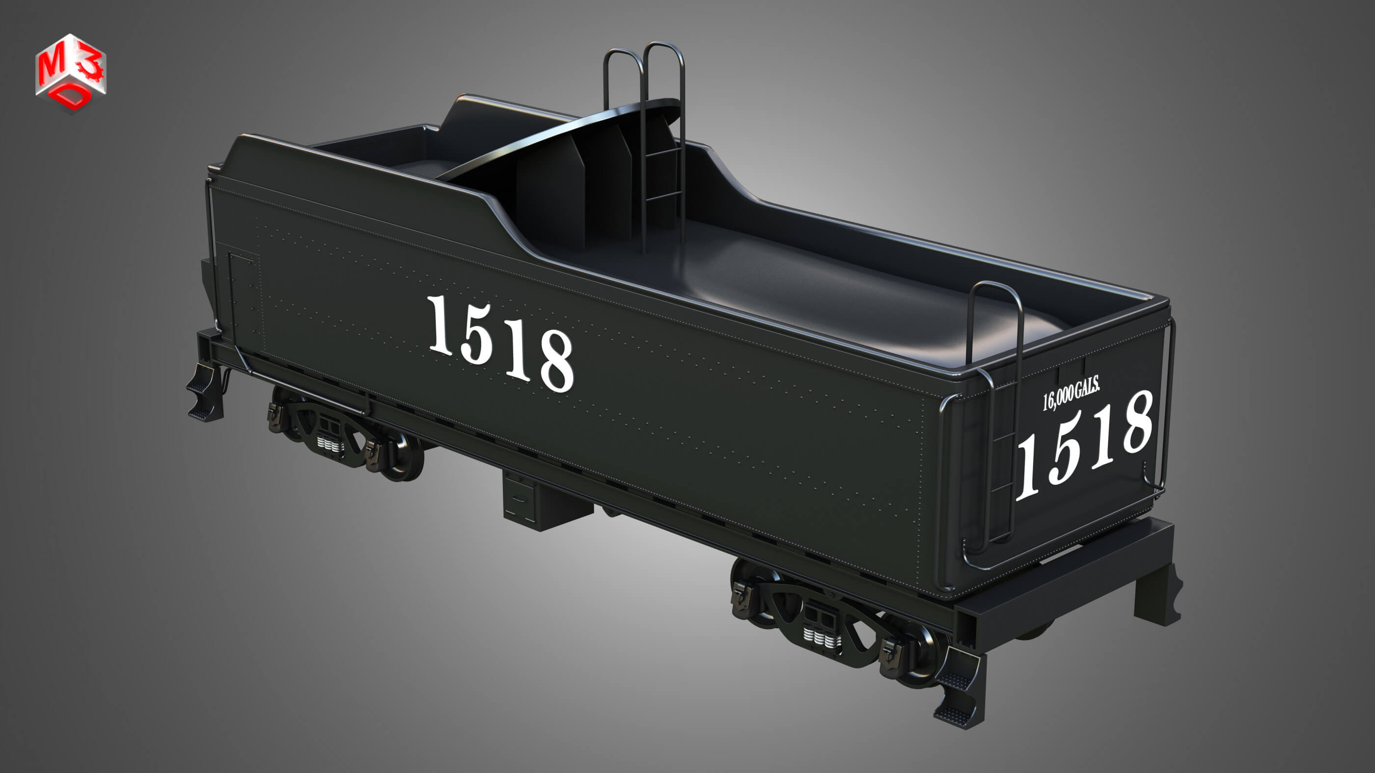 1518 Locomotive Steam Wagon - 3D Model by Markos3d
