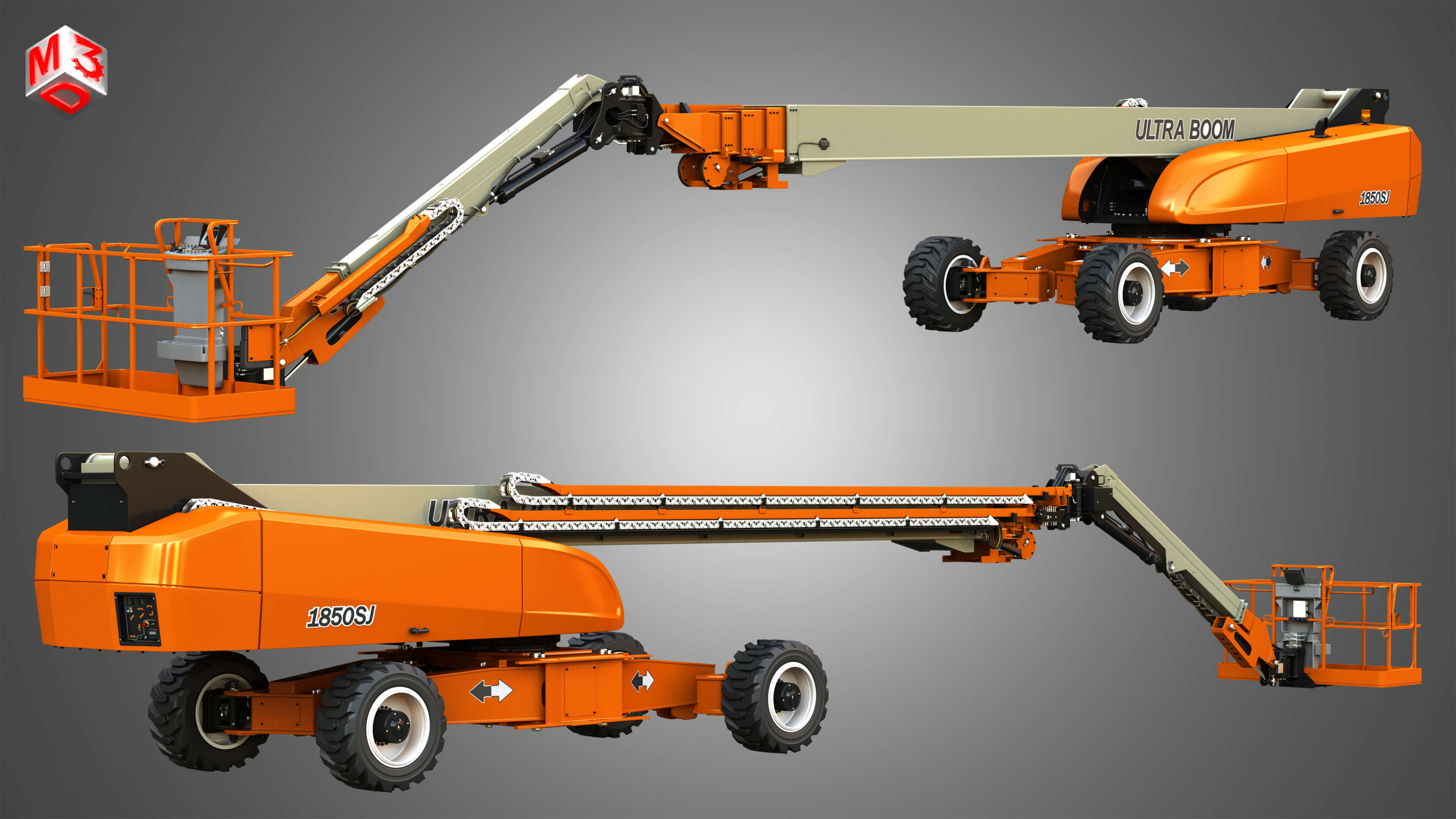 1850Sj Ultra Telescopic Boom Lift - 3D Model by Markos3d