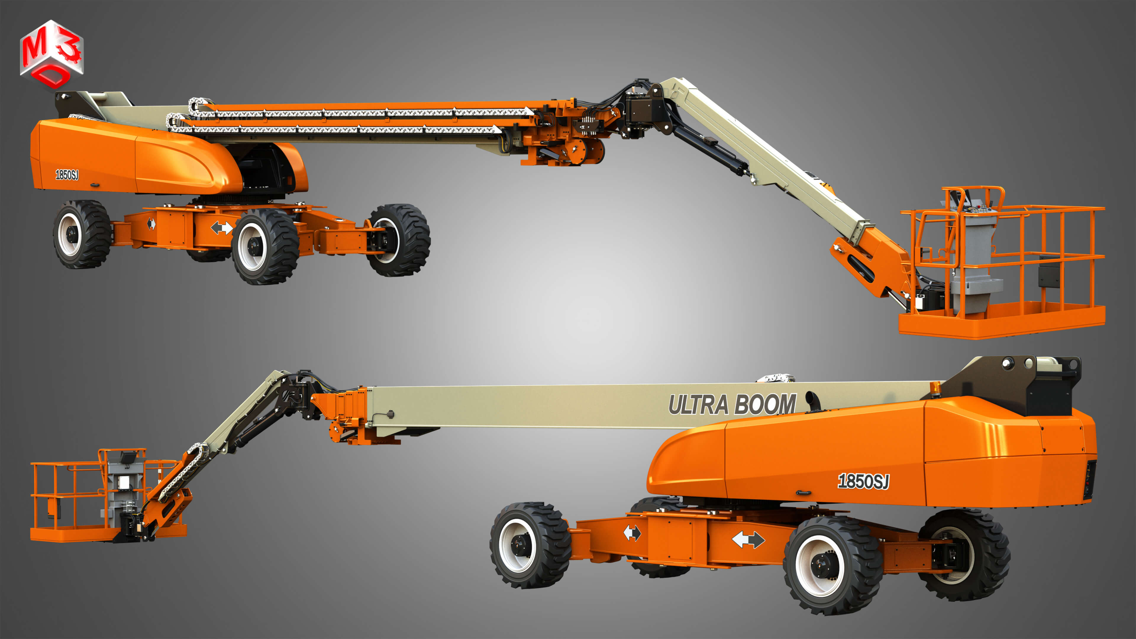 1850Sj Ultra Telescopic Boom Lift - 3D Model by Markos3d