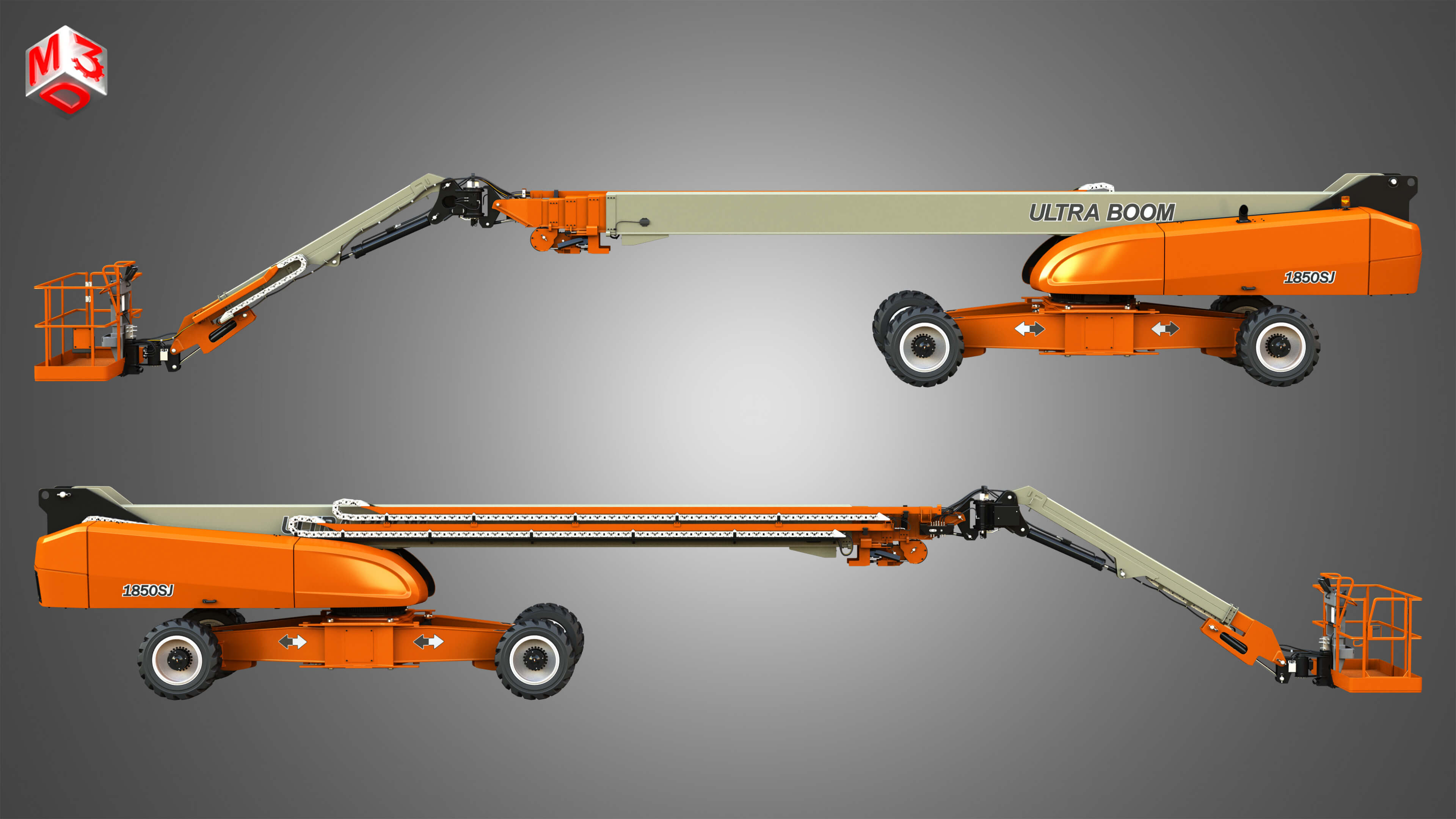1850Sj Ultra Telescopic Boom Lift - 3D Model by Markos3d
