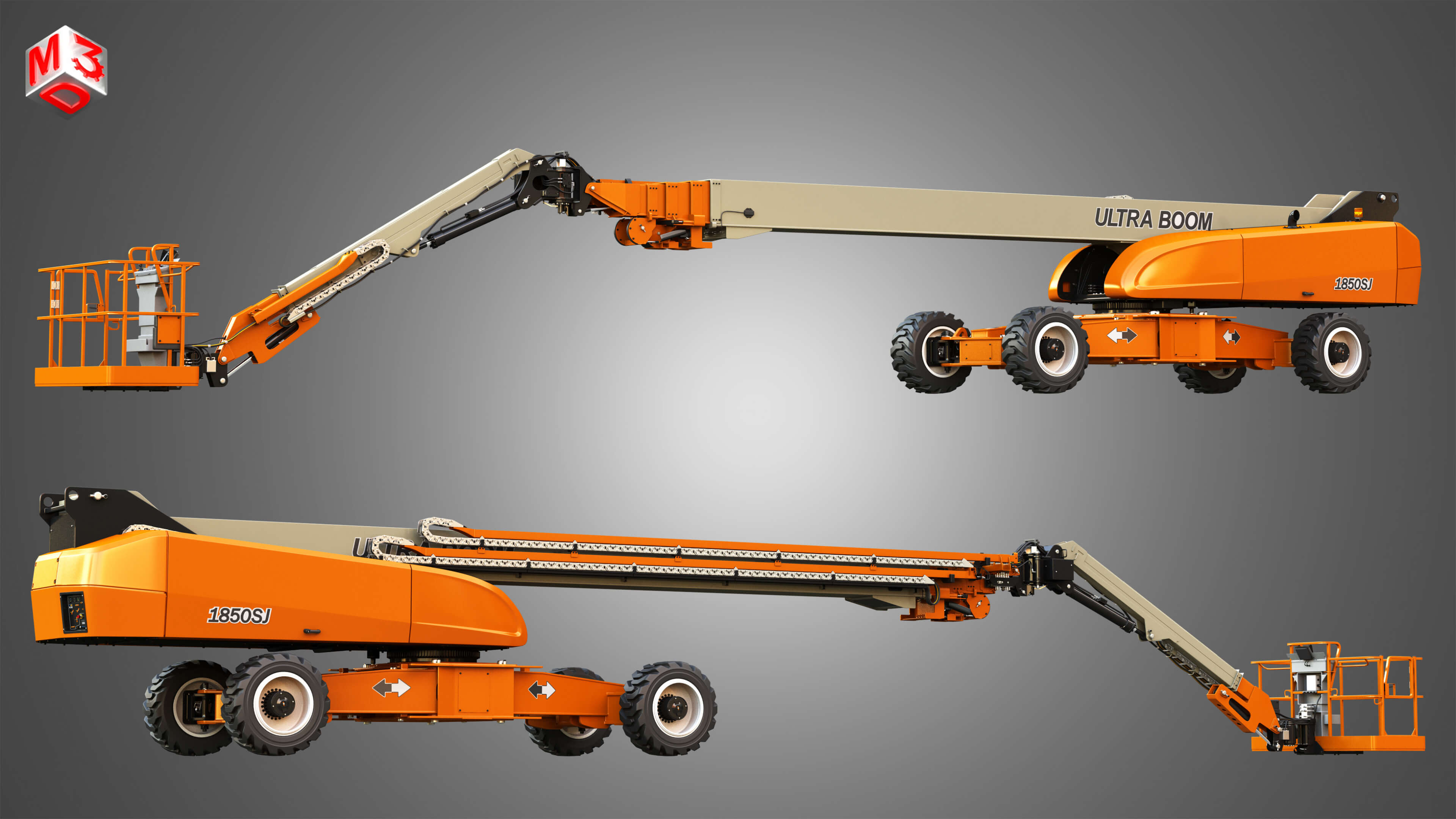 1850Sj Ultra Telescopic Boom Lift - 3D Model by Markos3d