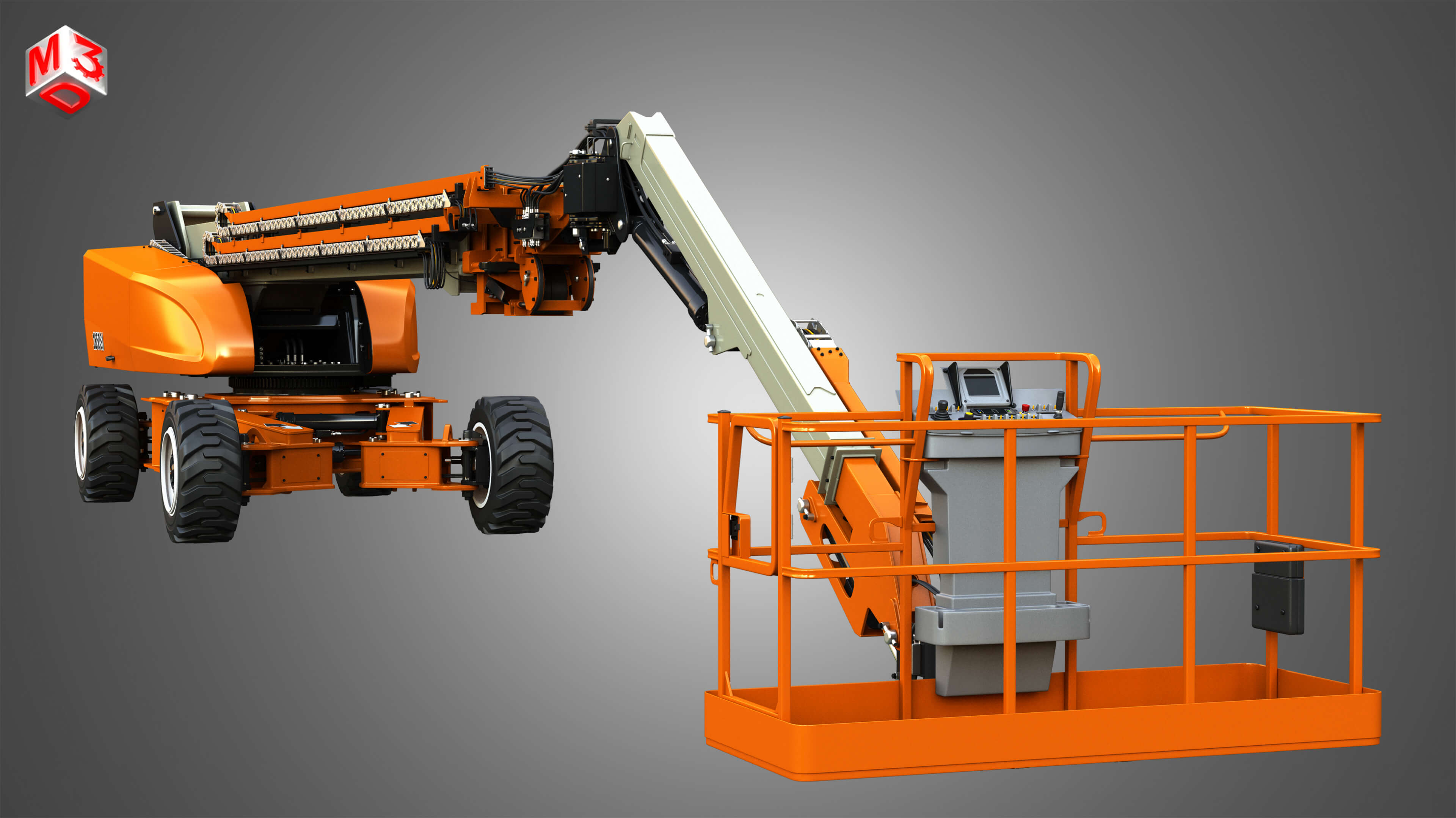 1850Sj Ultra Telescopic Boom Lift - 3D Model by Markos3d