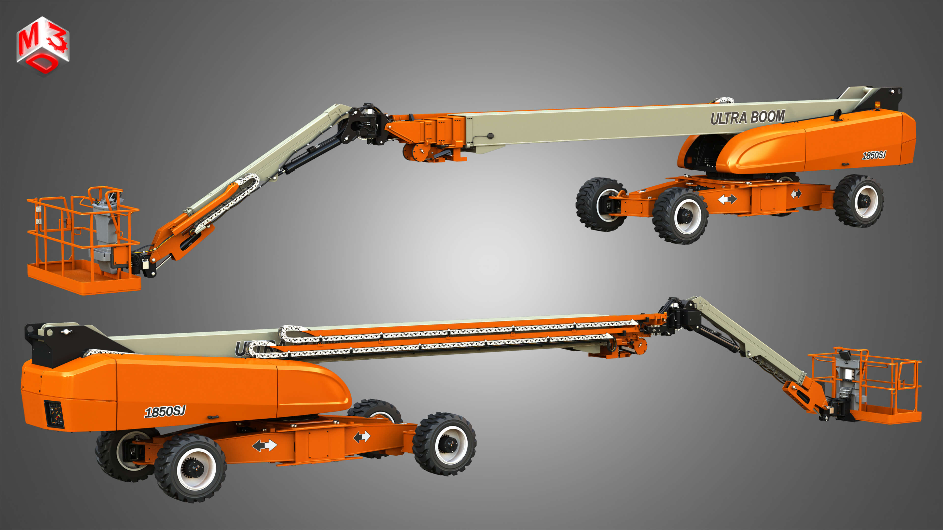 1850Sj Ultra Telescopic Boom Lift - 3D Model by Markos3d