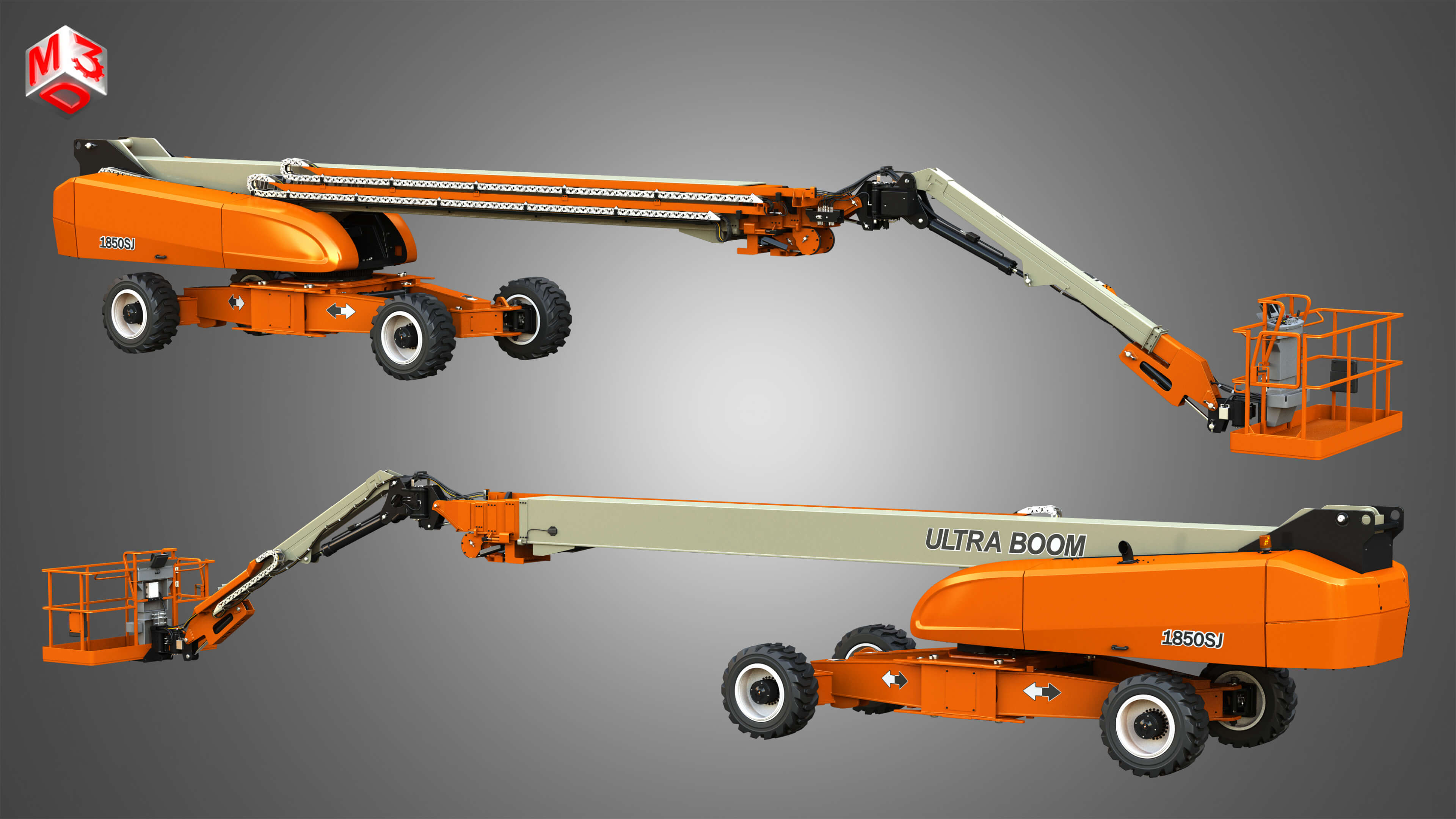 1850Sj Ultra Telescopic Boom Lift - 3D Model by Markos3d