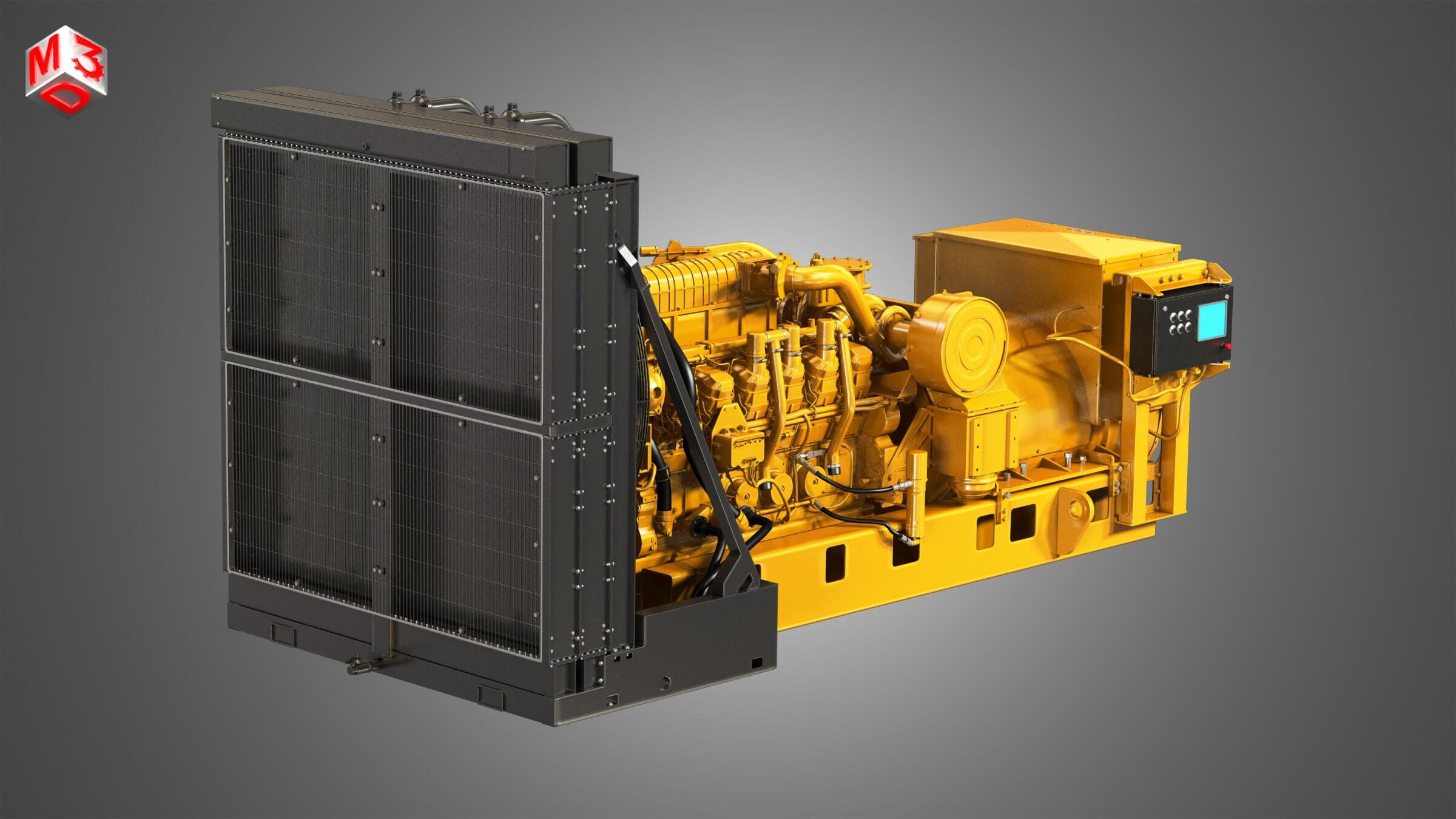 3512C Generator Engine - 3D Model by Markos3d