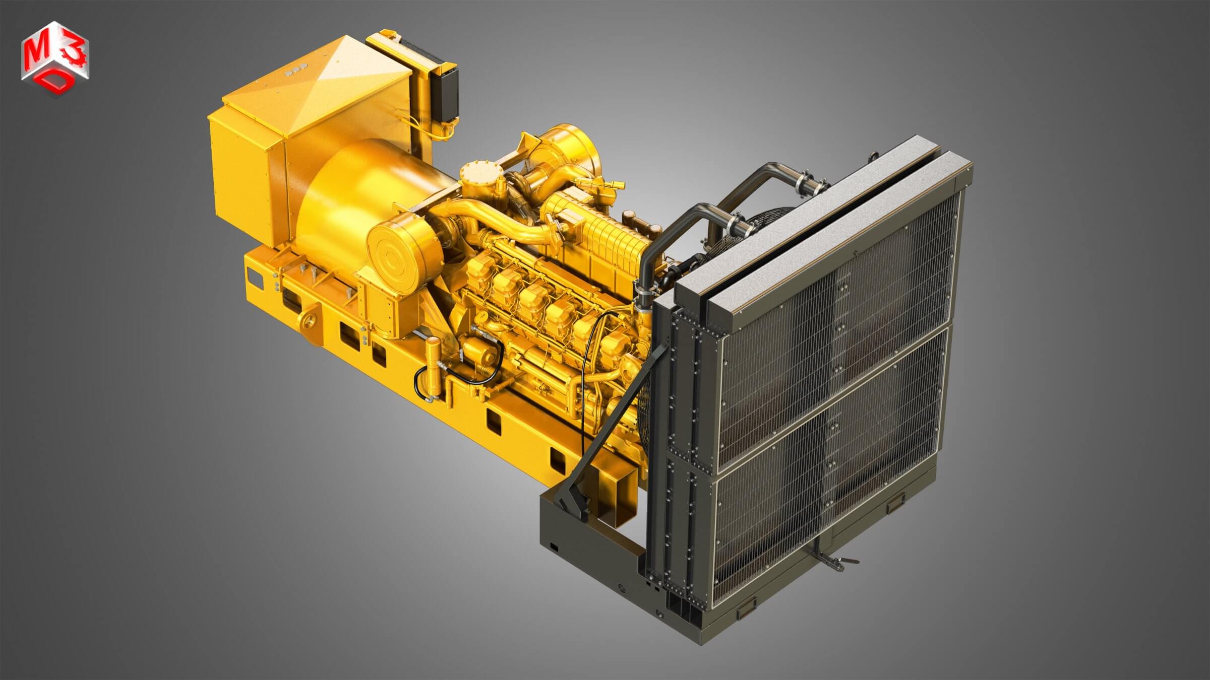 3512C Generator Engine - 3D Model by Markos3d