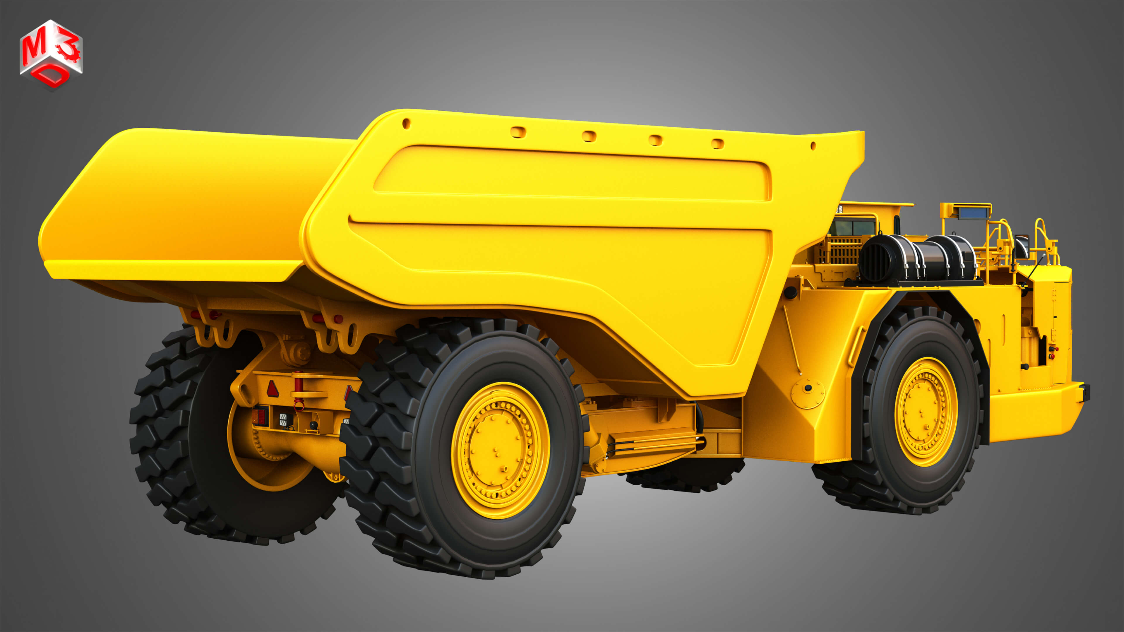 AD63 Underground Mining Dump Truck - 3D Model by Markos3d
