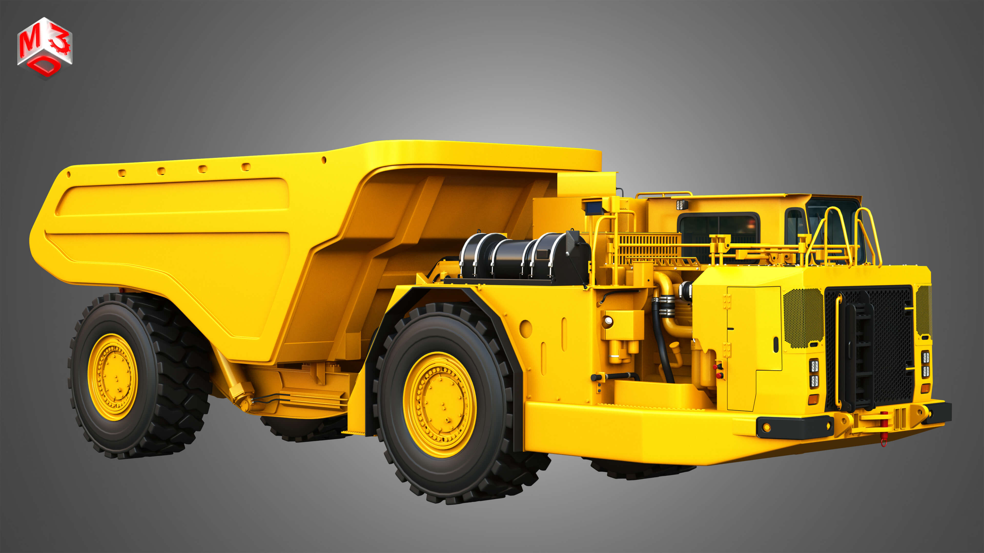 AD63 Underground Mining Dump Truck - 3D Model by Markos3d