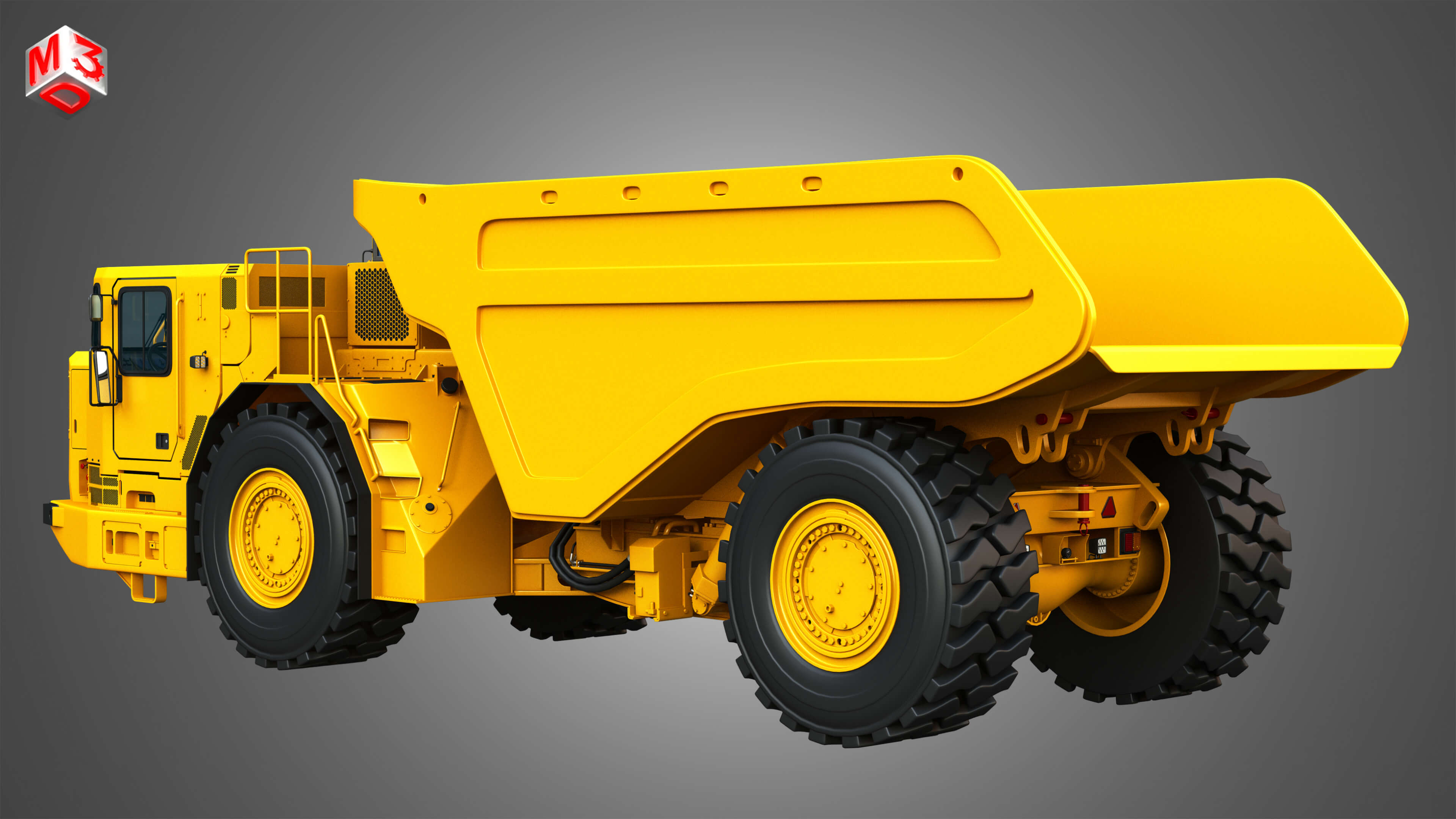 AD63 Underground Mining Dump Truck - 3D Model by Markos3d