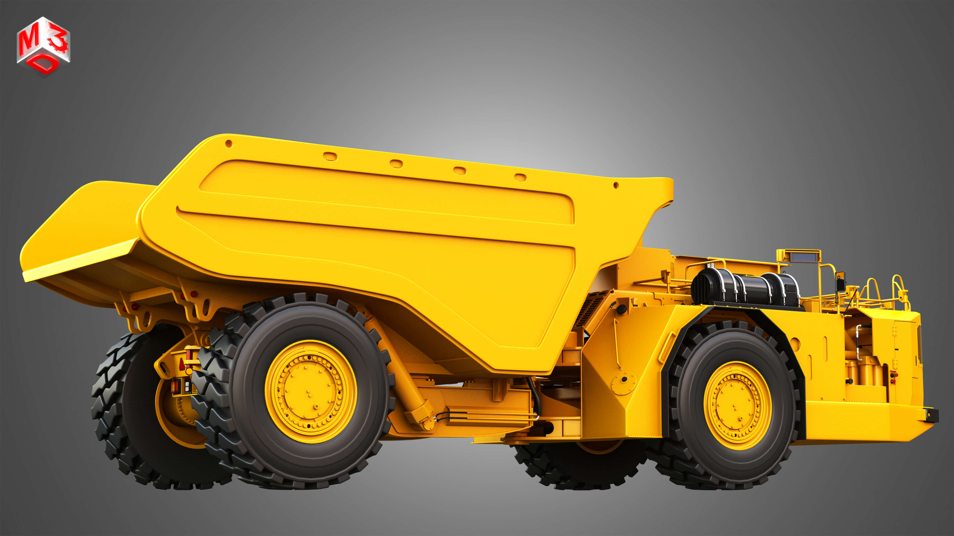 AD63 Underground Mining Dump Truck - 3D Model by Markos3d
