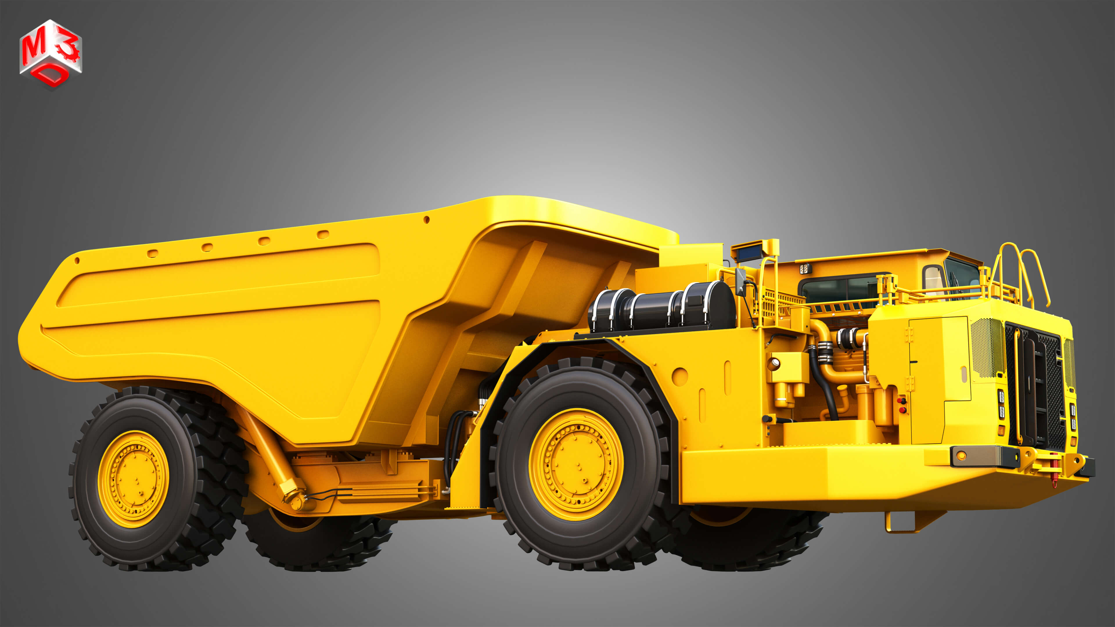 AD63 Underground Mining Dump Truck - 3D Model by Markos3d