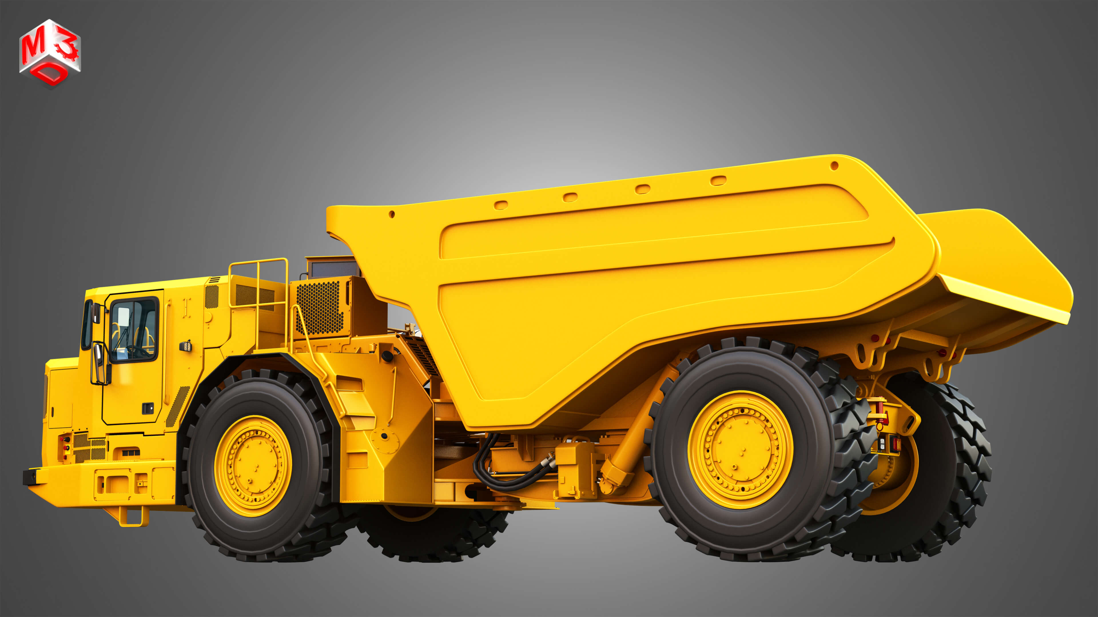 AD63 Underground Mining Dump Truck - 3D Model by Markos3d