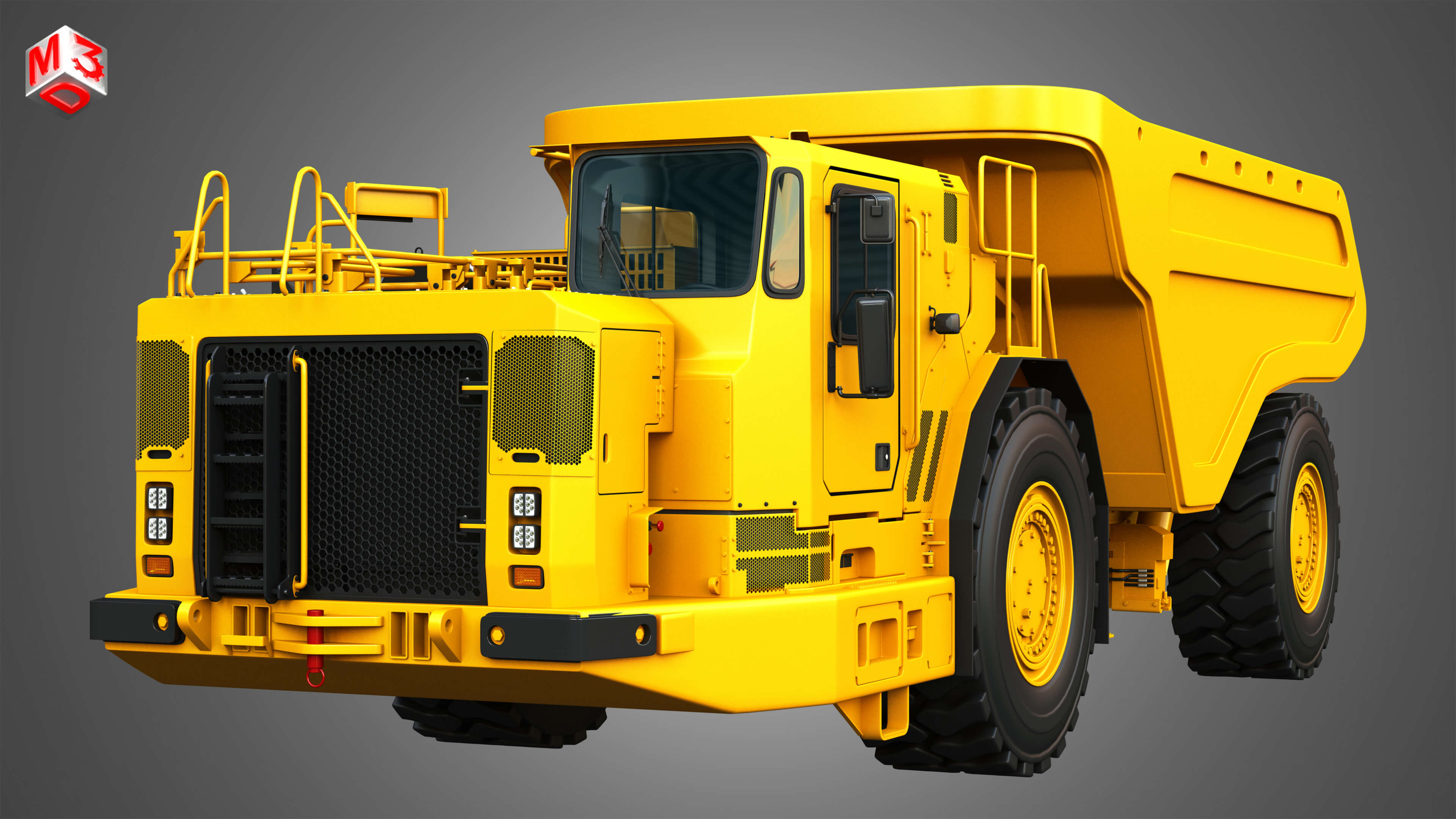 AD63 Underground Mining Dump Truck - 3D Model by Markos3d