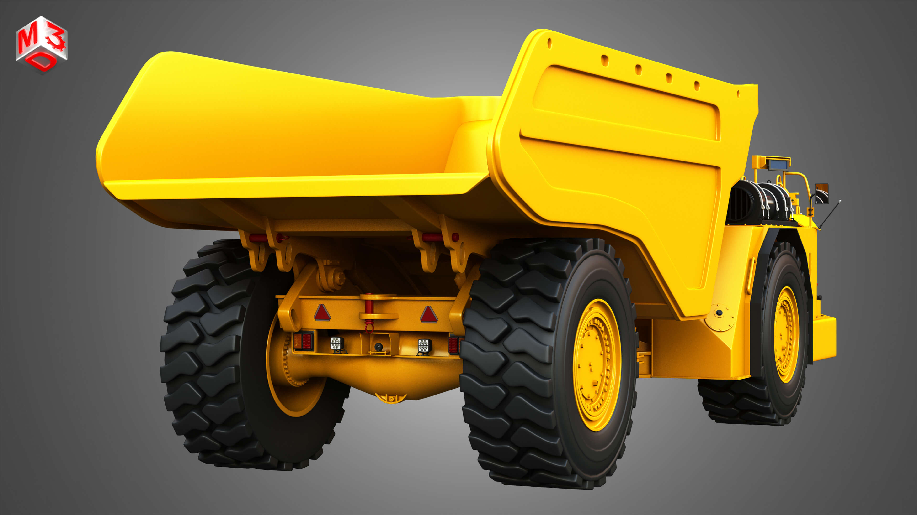 AD63 Underground Mining Dump Truck - 3D Model by Markos3d