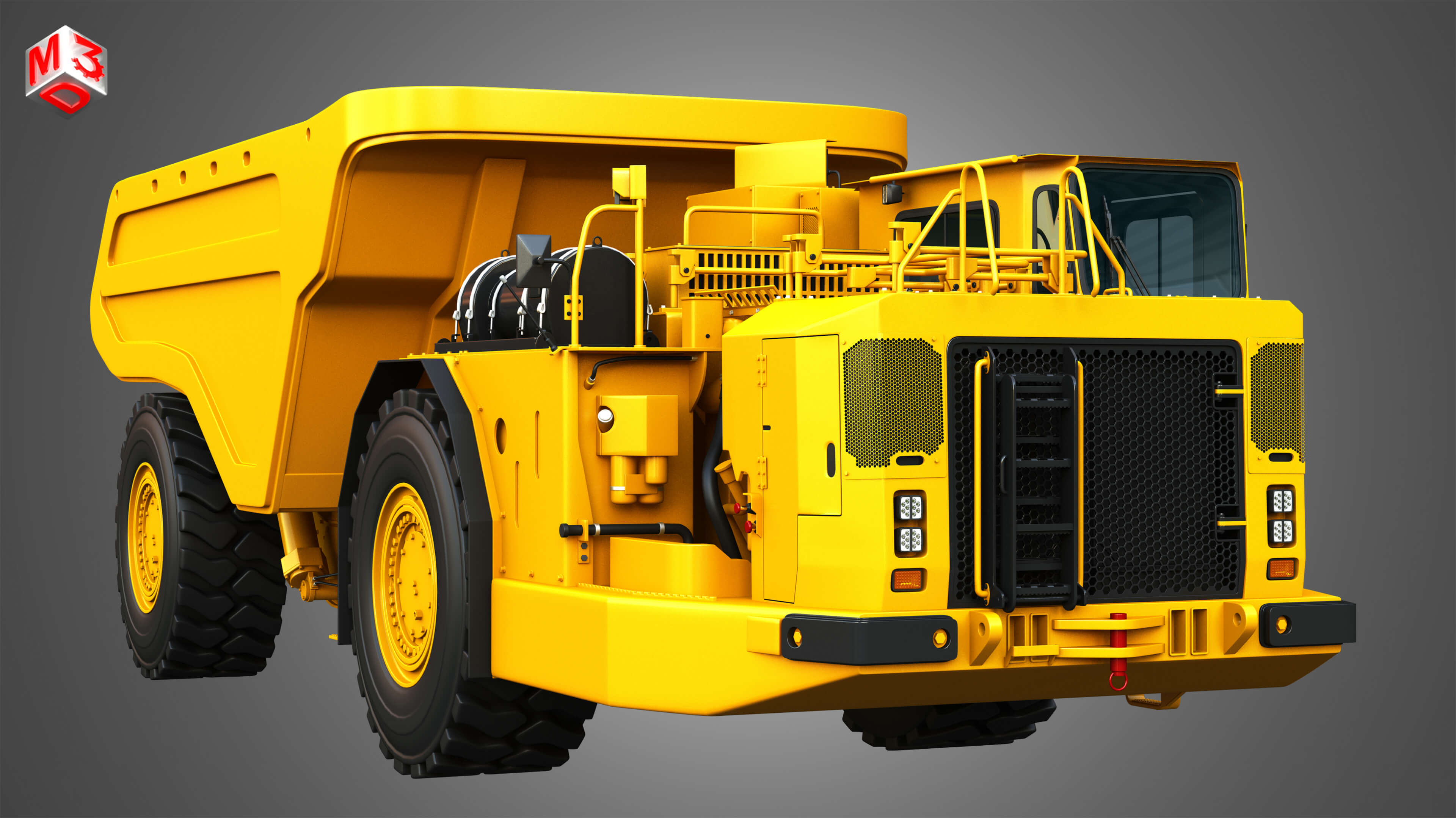 AD63 Underground Mining Dump Truck - 3D Model by Markos3d