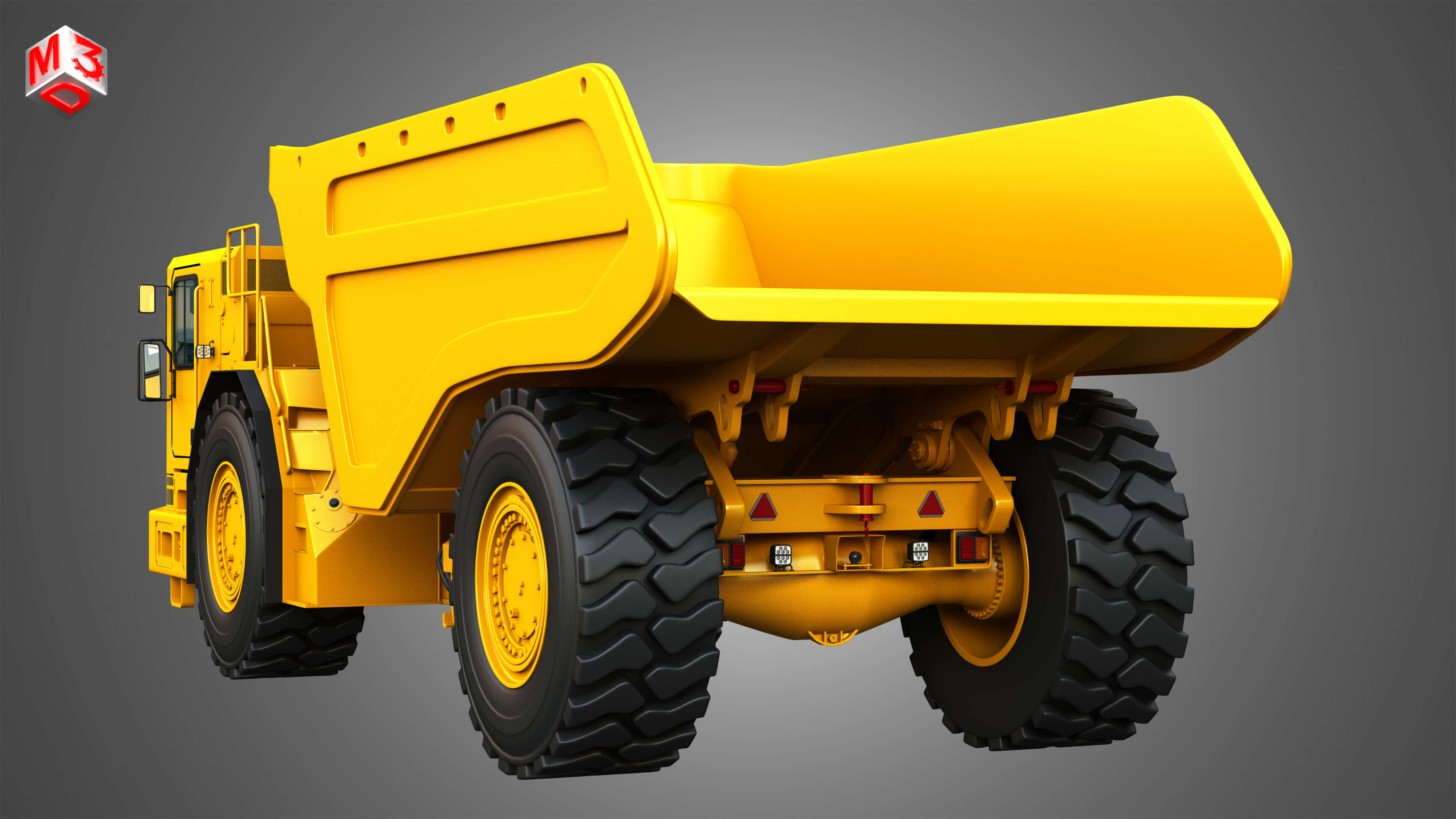 AD63 Underground Mining Dump Truck - 3D Model by Markos3d