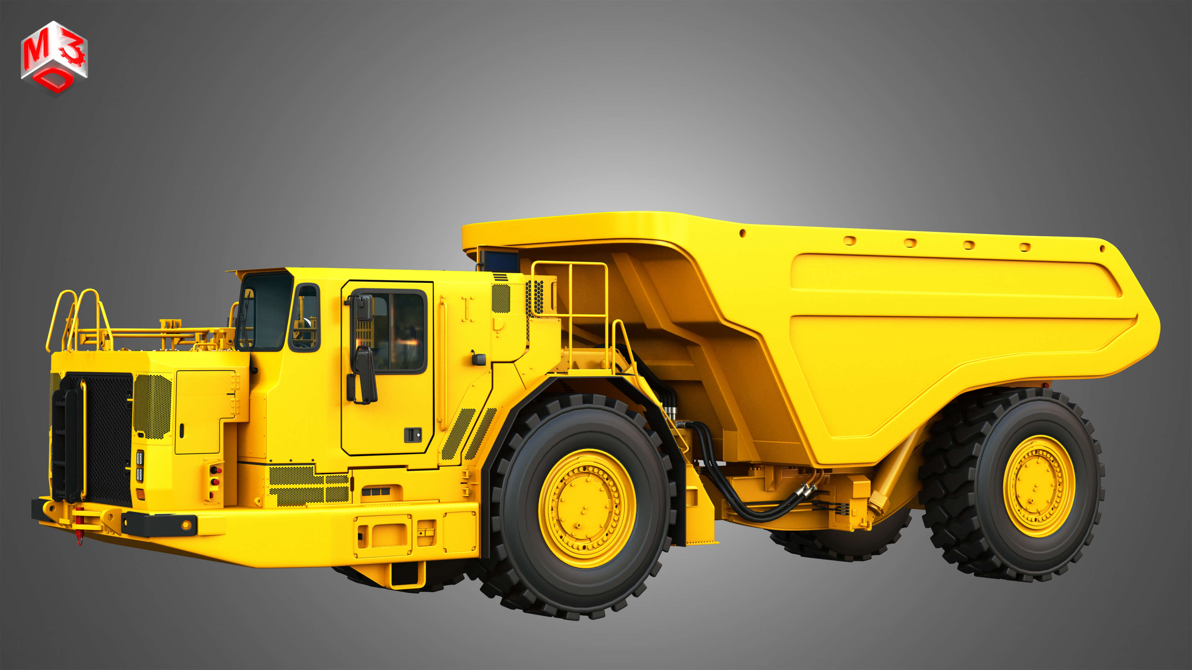 AD63 Underground Mining Dump Truck - 3D Model by Markos3d