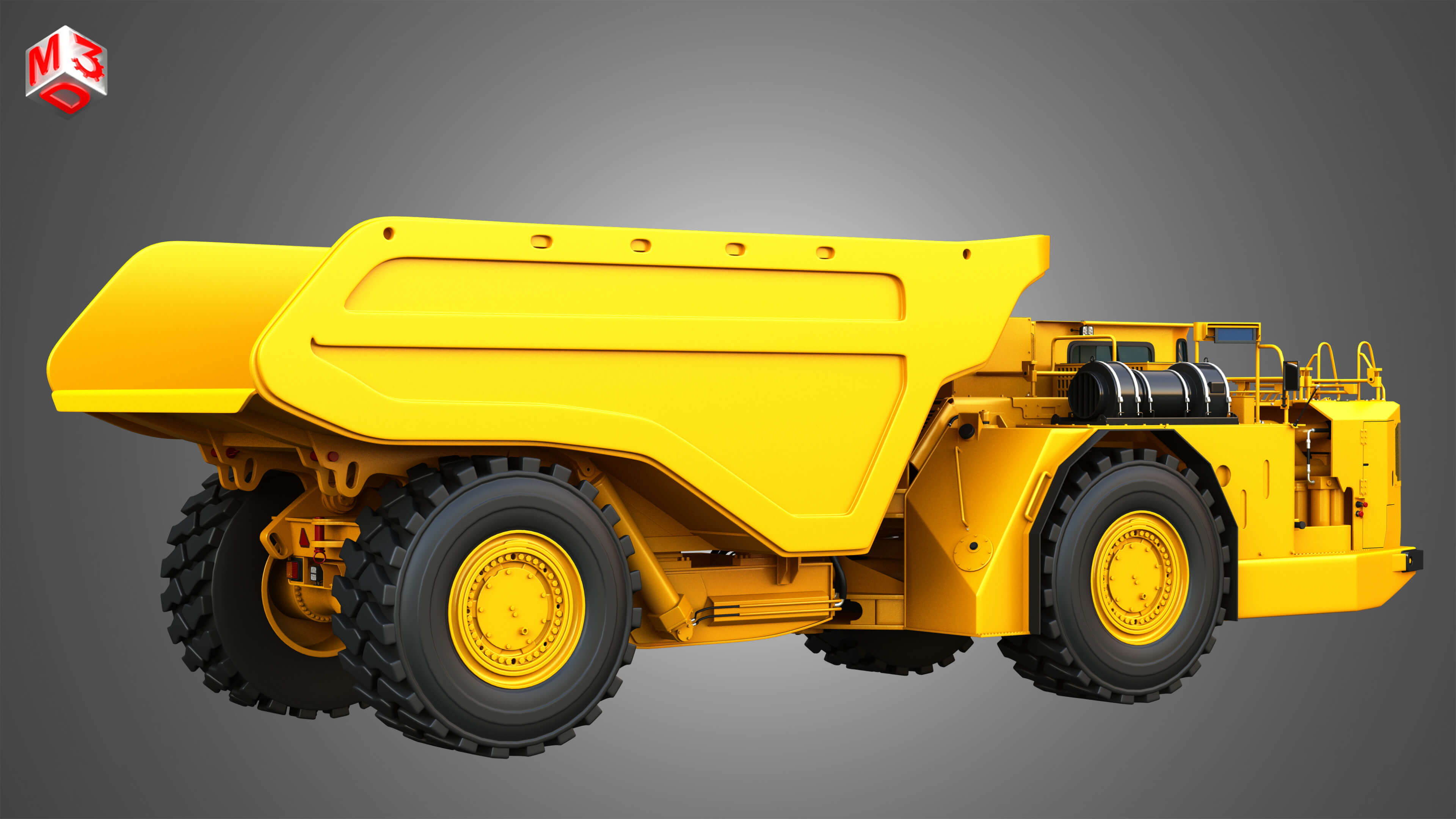 AD63 Underground Mining Dump Truck - 3D Model by Markos3d