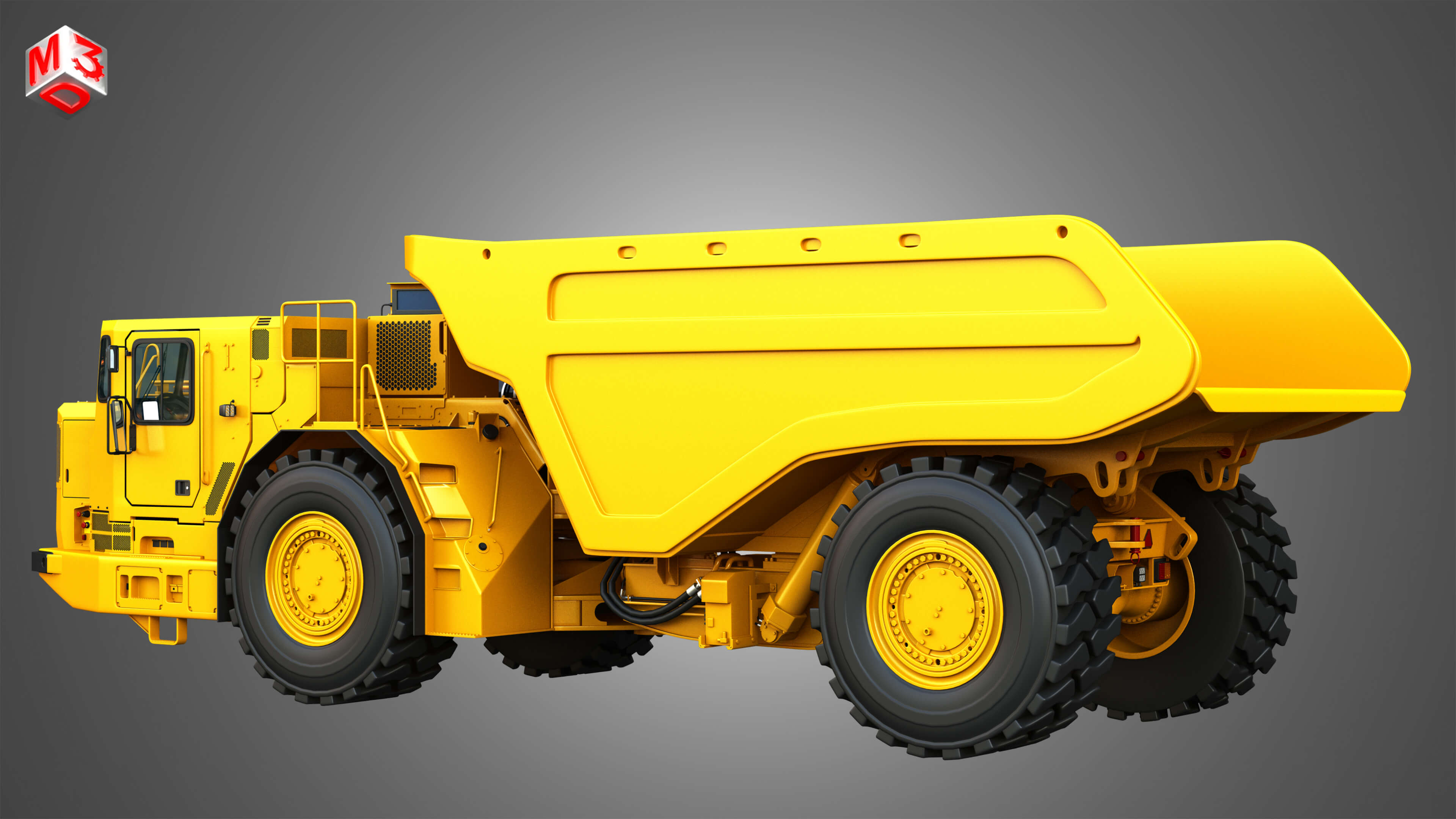 AD63 Underground Mining Dump Truck - 3D Model by Markos3d