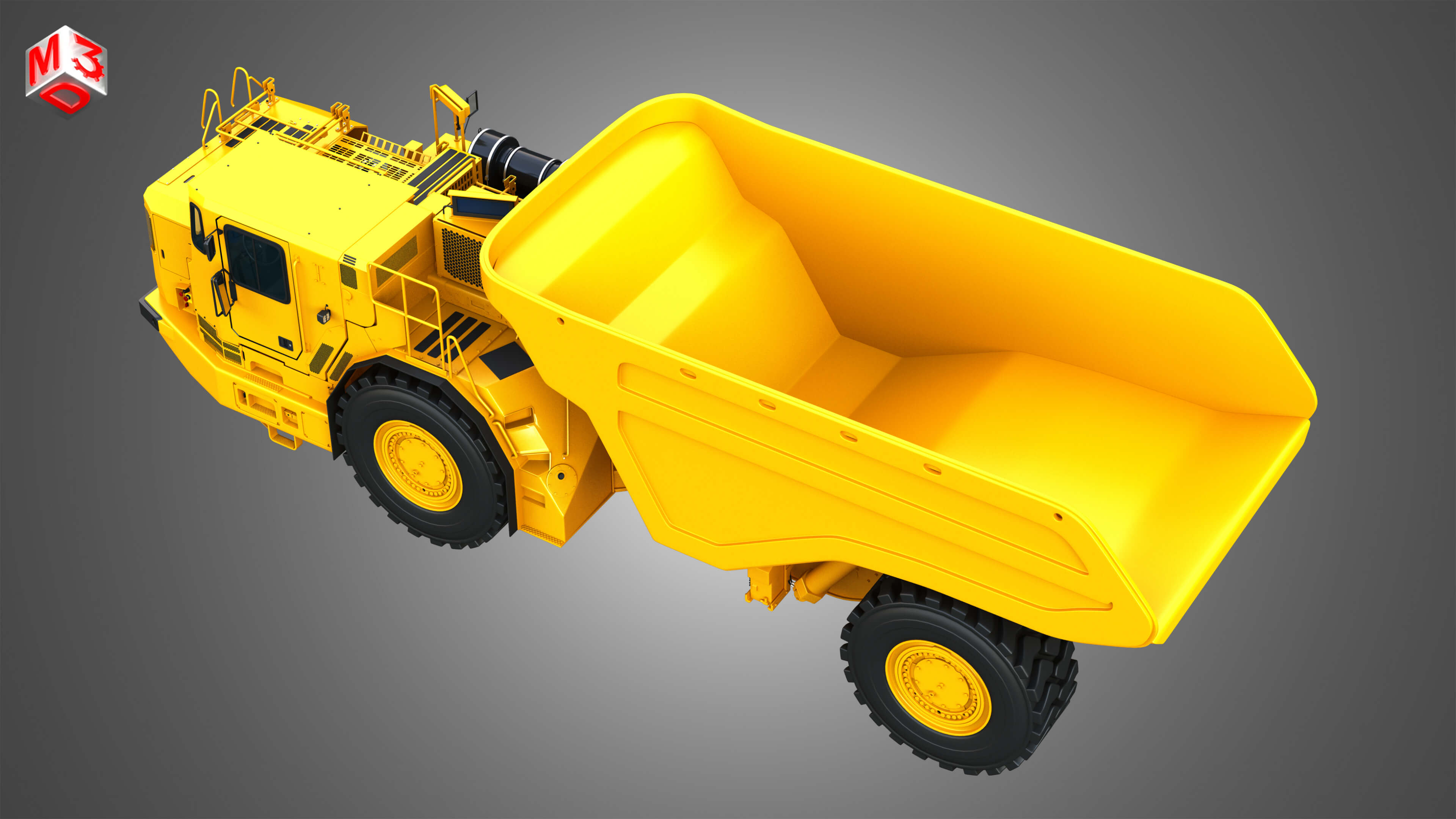 AD63 Underground Mining Dump Truck - 3D Model by Markos3d